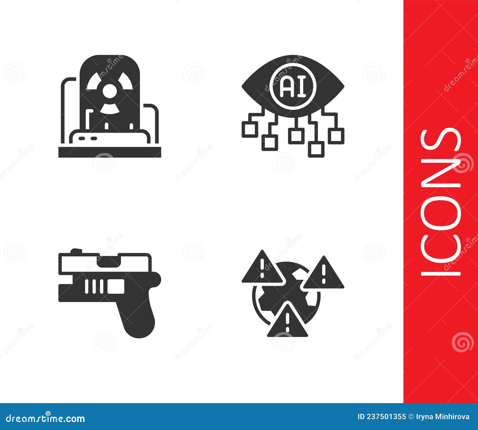 Radioactive Weapon Waste Capsule. Cartoon Vector | CartoonDealer.com ...