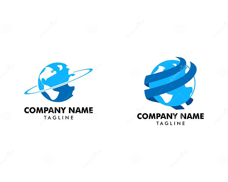 Set of Earth logo template stock vector. Illustration of symbol - 143430240