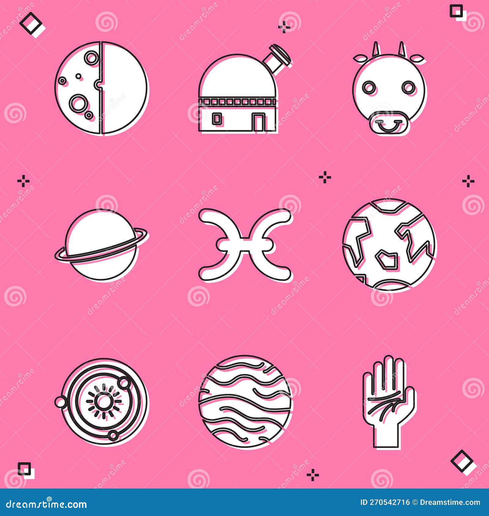 Set Eclipse of the Sun, Astronomical Observatory, Ox Zodiac, Planet ...