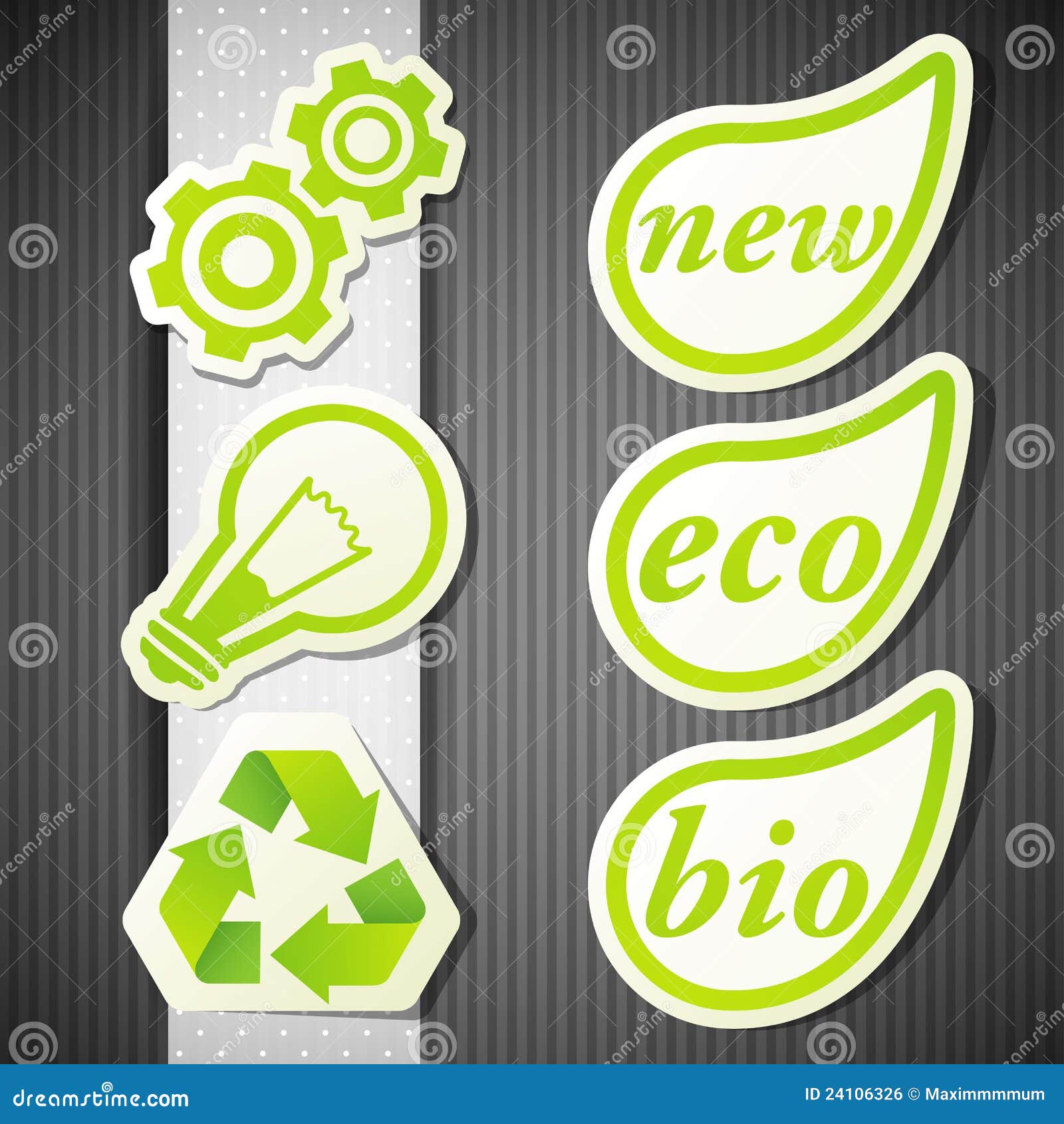 Set of eco labels stock illustration. Illustration of progress - 24106326