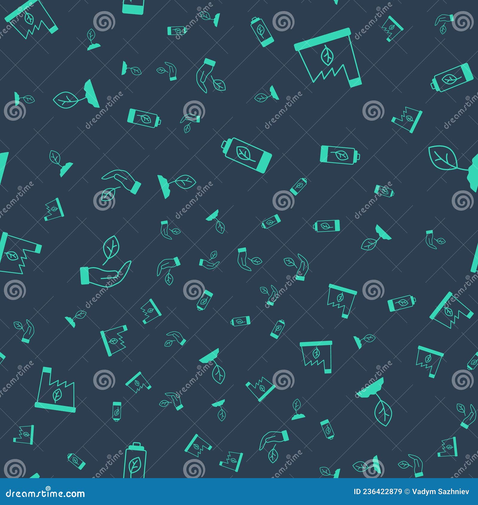 Garbage And Hand Line Icon. Hand And Trash Vector Illustration Isolated ...