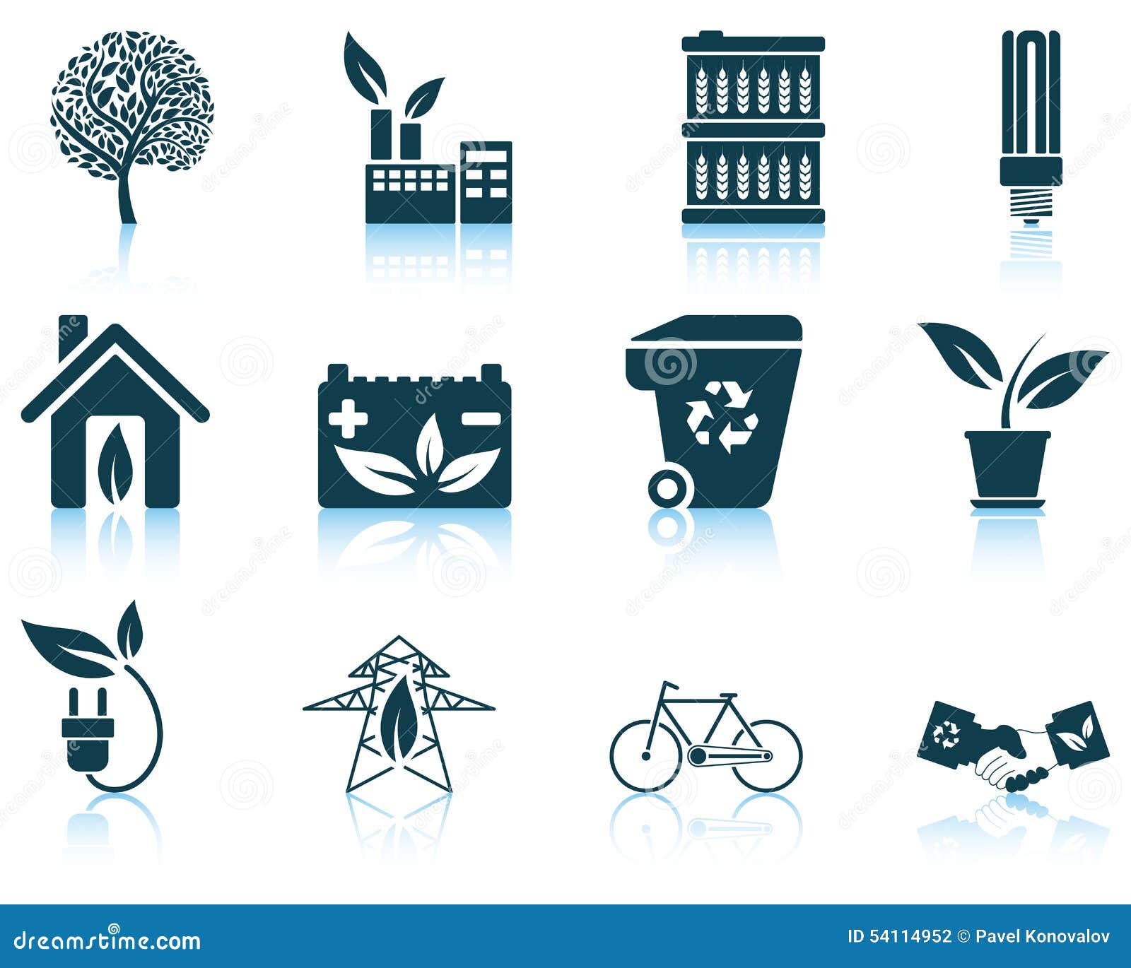 Ecological Icon. Human Hand Growing Green Leaves. Cartoon Vector ...