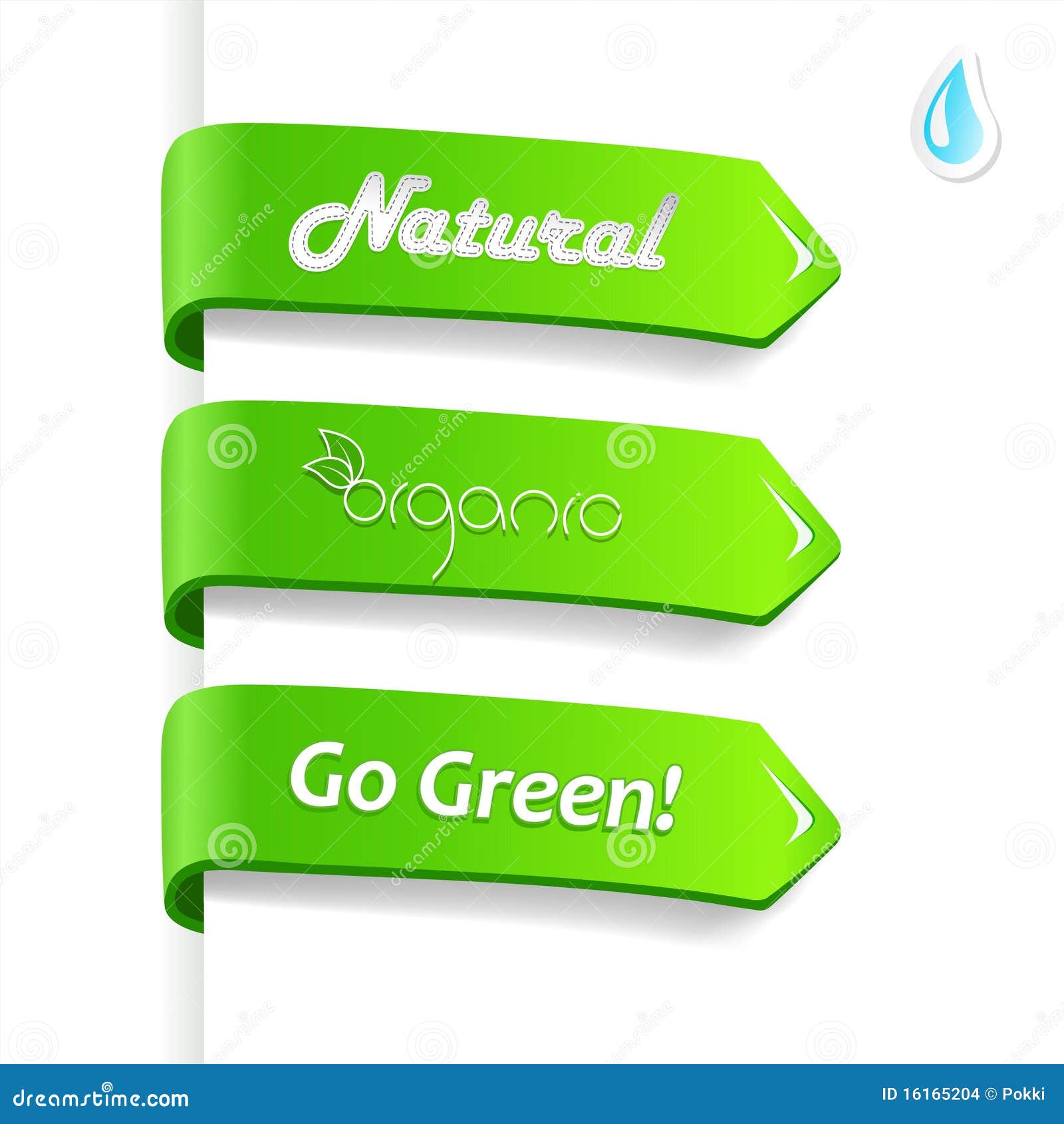 Set of ecology signs. stock vector. Illustration of creative - 16165204