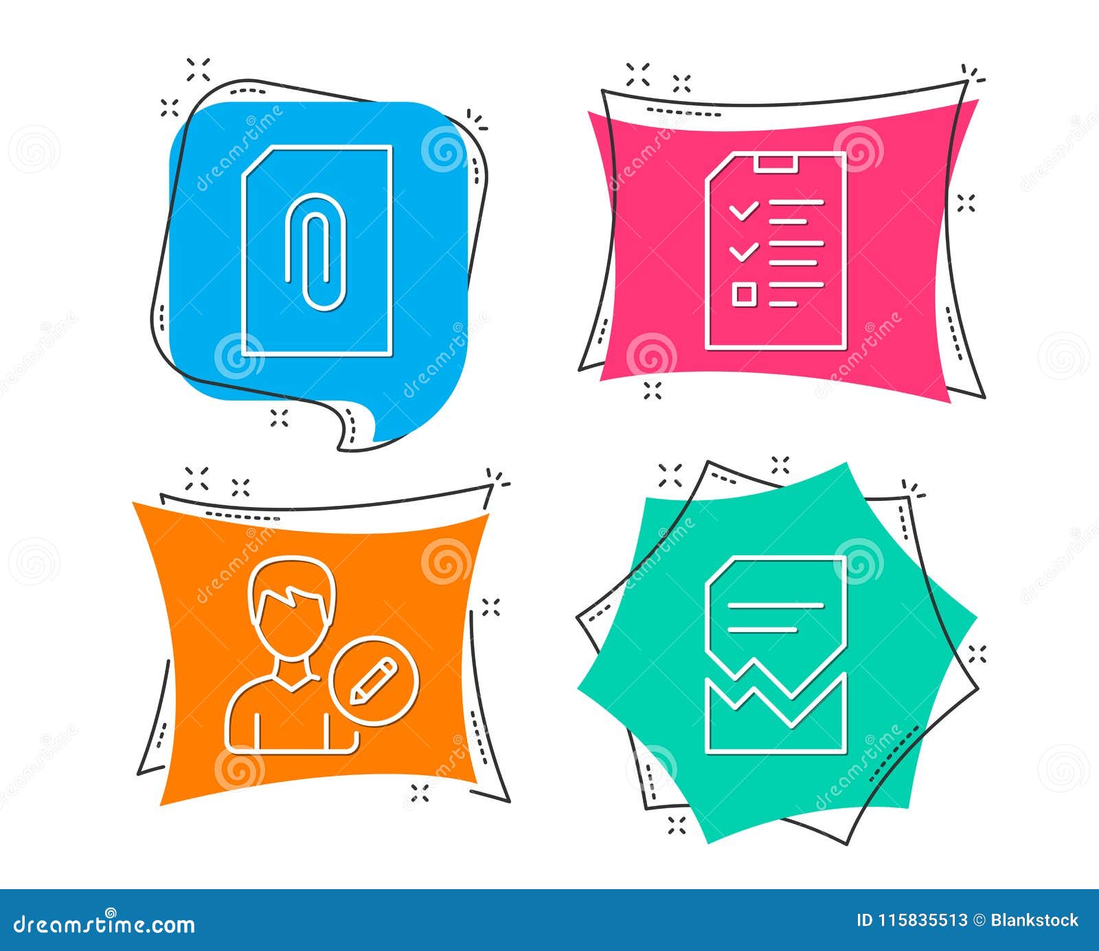 Job Interview Icons - Blue Version Stock Image | CartoonDealer.com ...