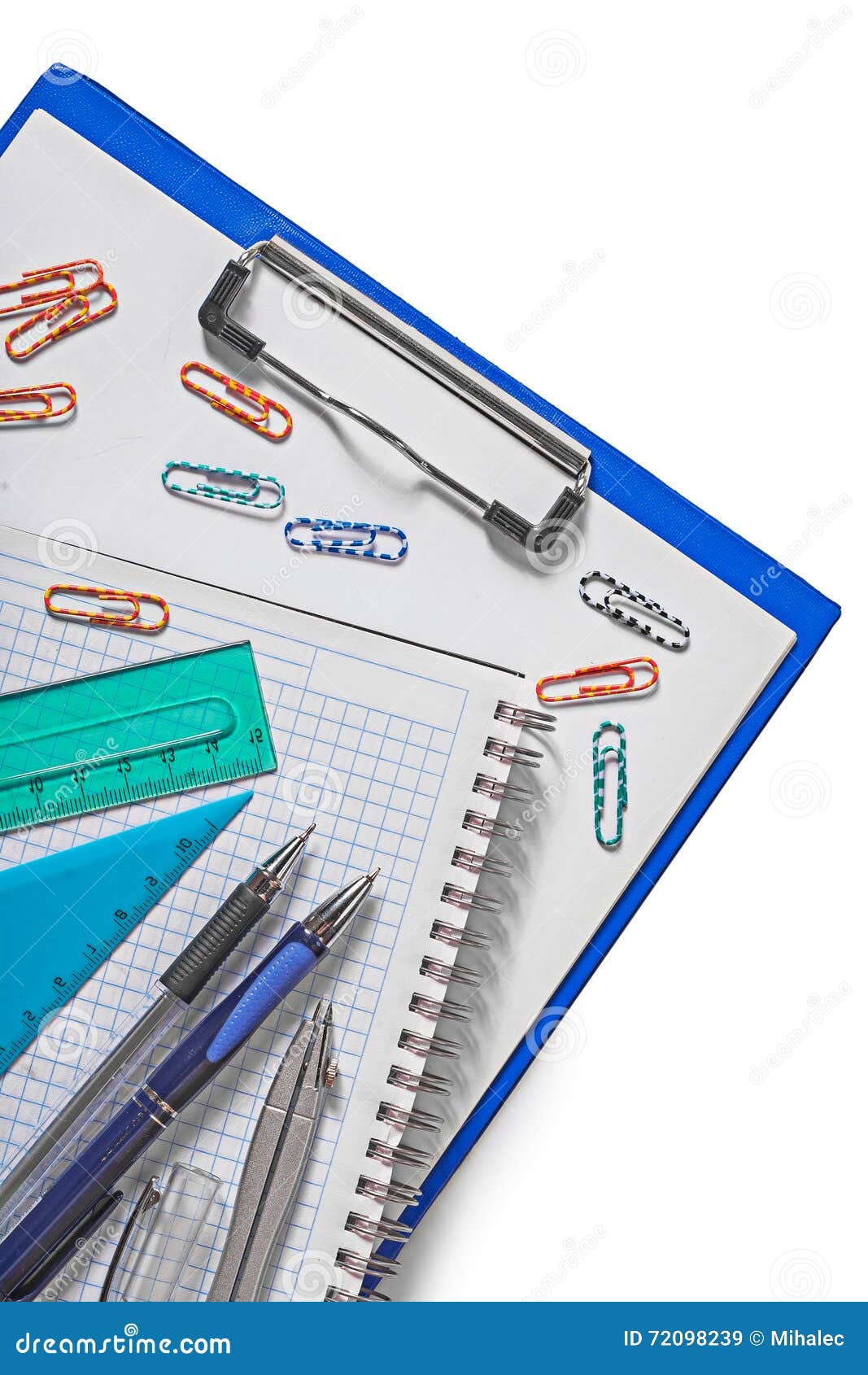 Set of Education Tools on White Background Stock Image - Image of ...