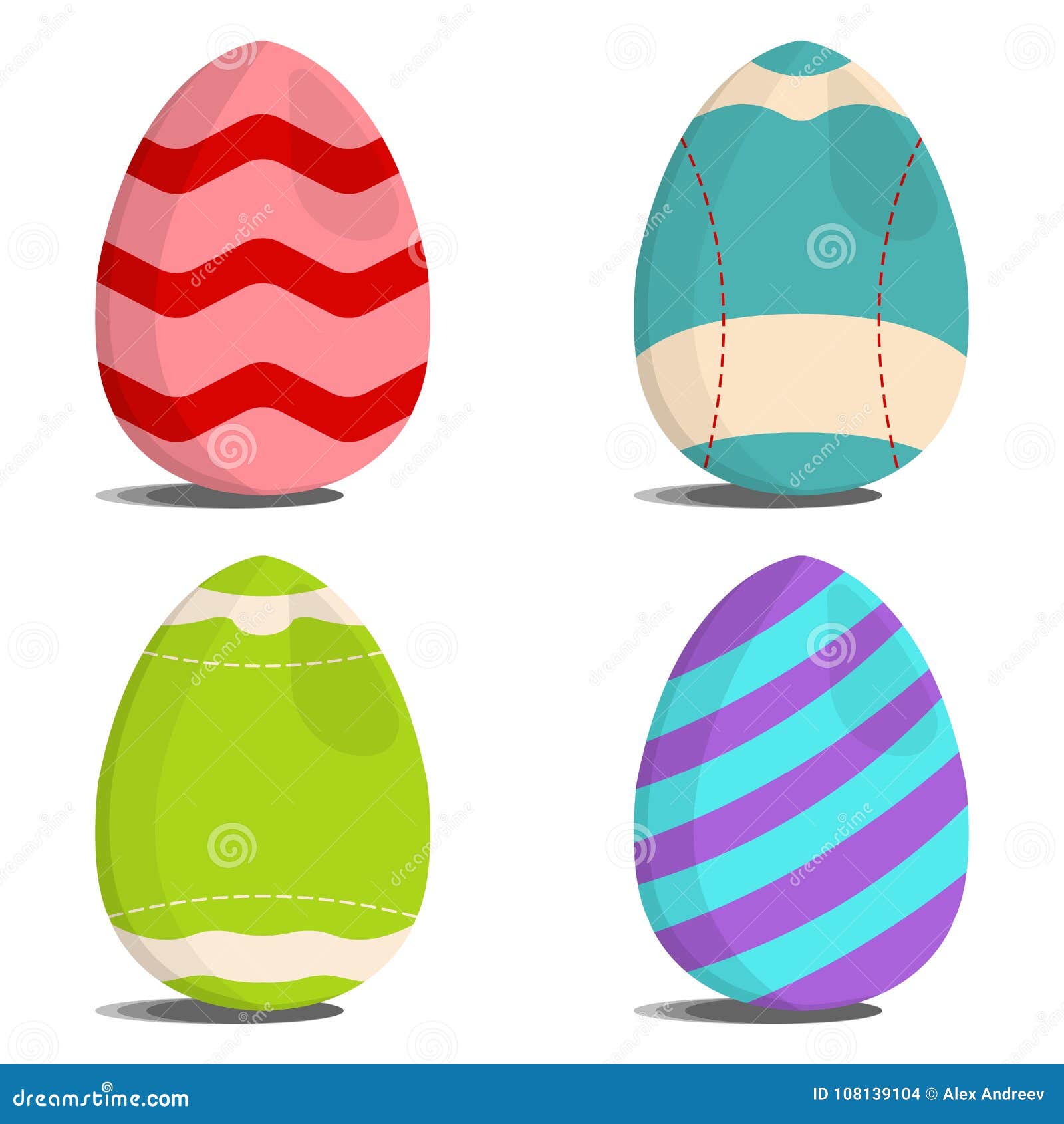 Set of Egg Hunt Icon. Easter Egg Label on White Background Stock Vector ...