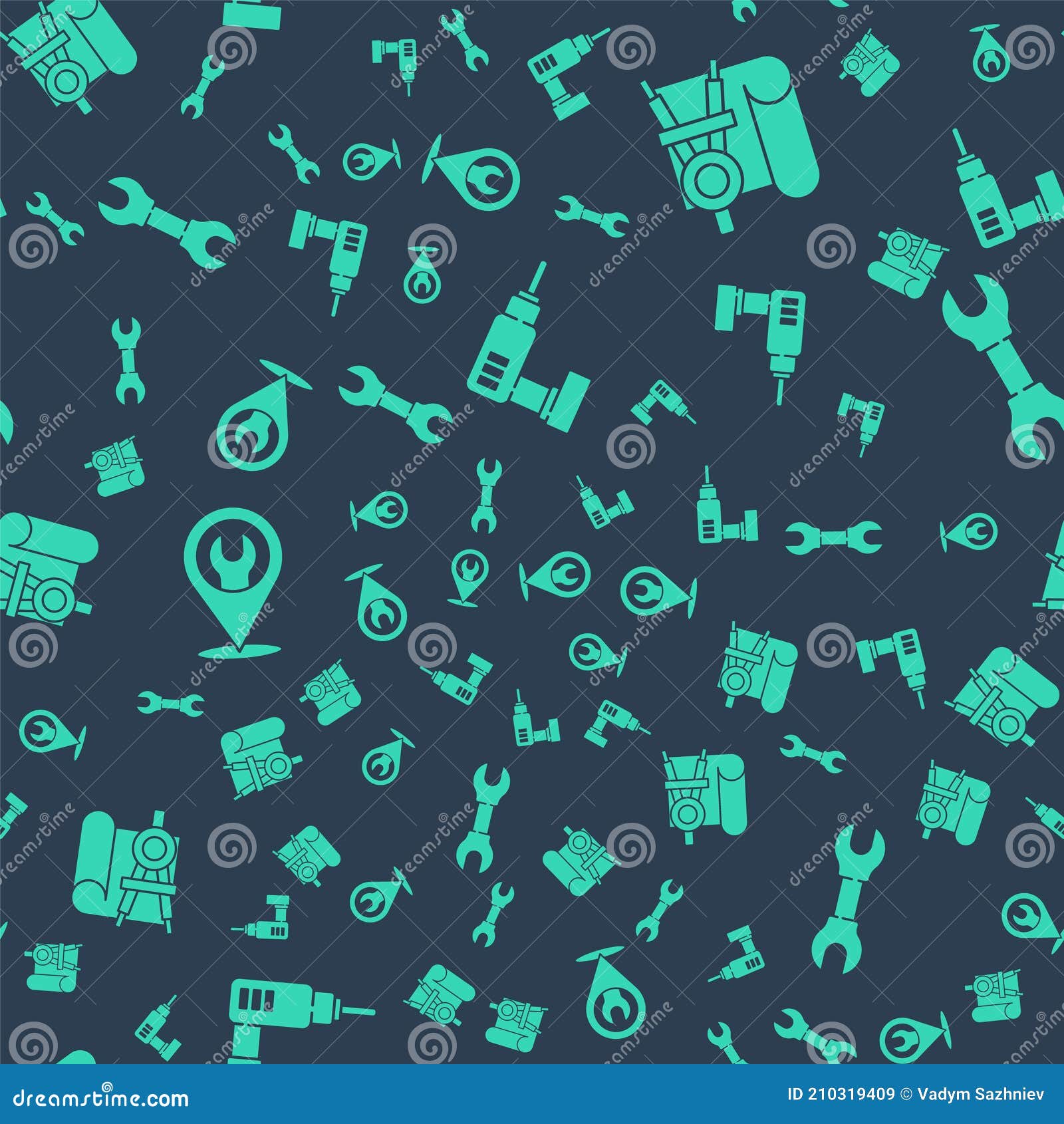 Set Electric Drill Machine, Graphing Paper and Compass, Location with ...