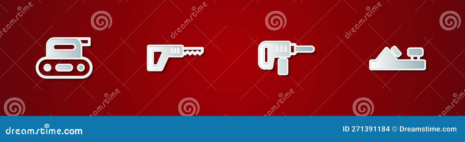 Set Electric Planer Tool, Reciprocating Saw, Drill Machine and Wood ...