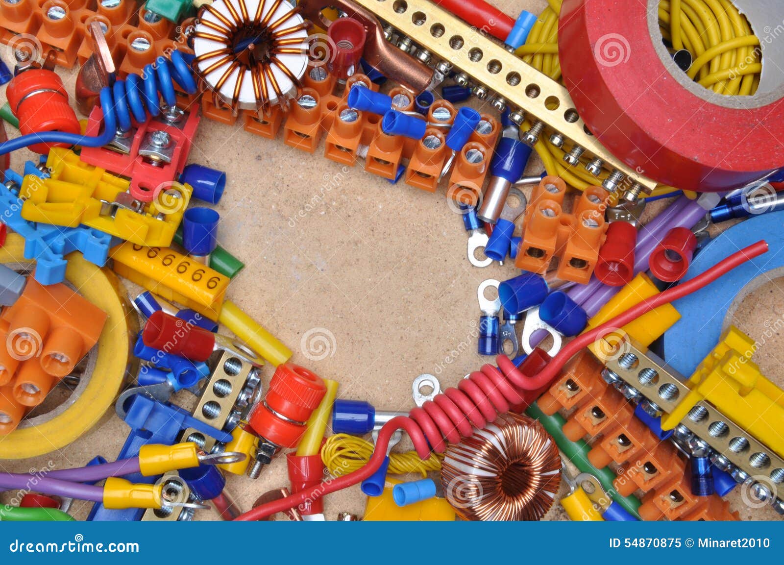 Set of Electrical Components Stock Image - Image of connection ...
