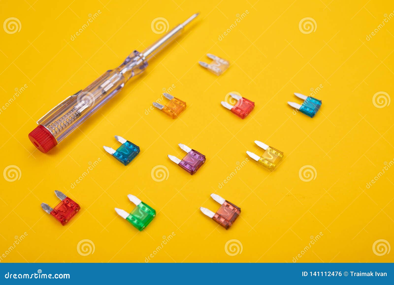 Set of Electrical Tool on Colorful Background Stock Photo - Image of ...