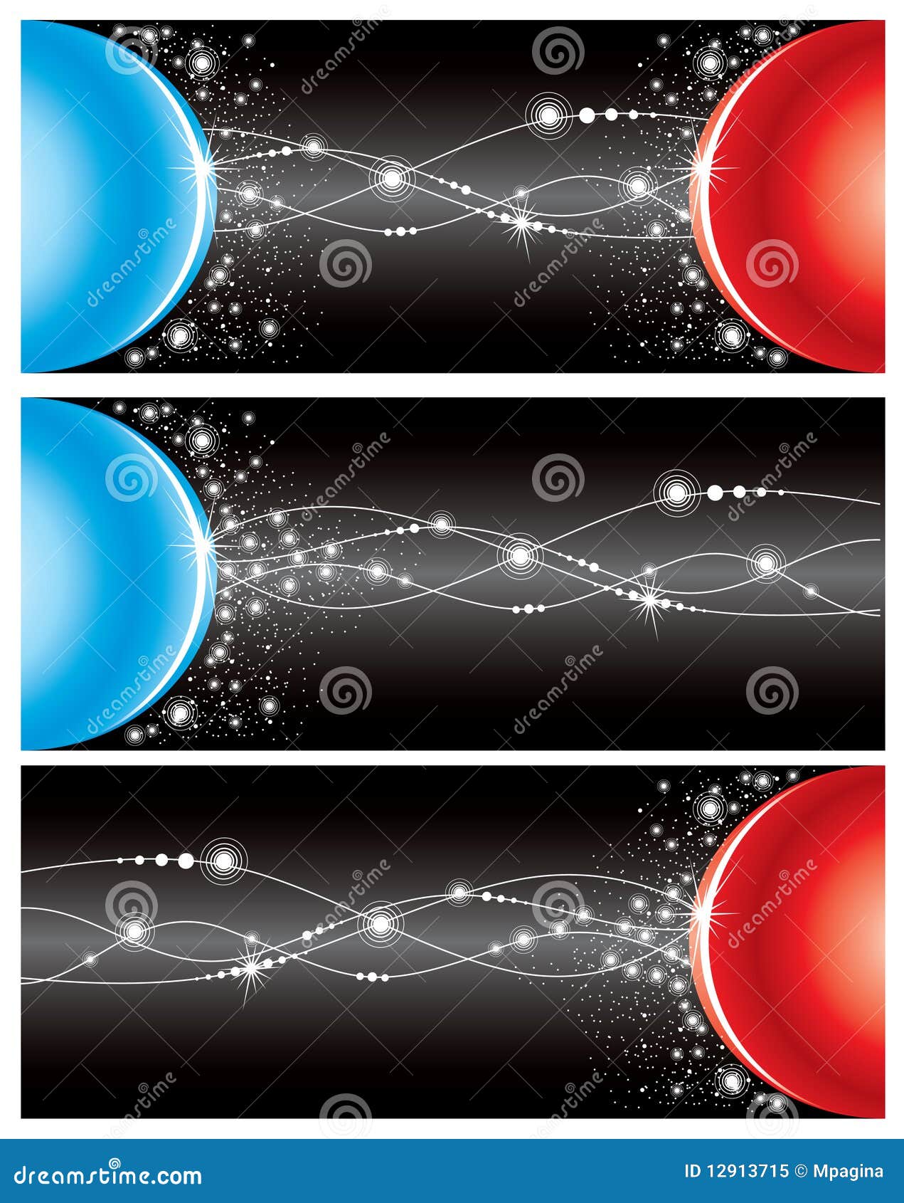 Set of Electricity Background Stock Vector - Illustration of bright ...