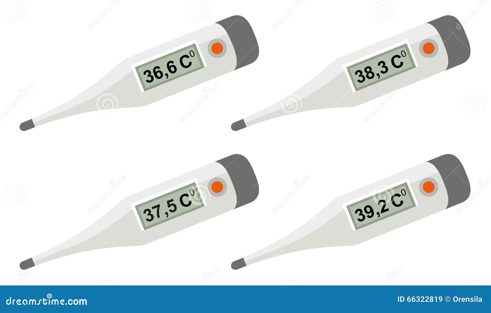 Electronic Medical Thermometer. Digital Device For Measuring The ...
