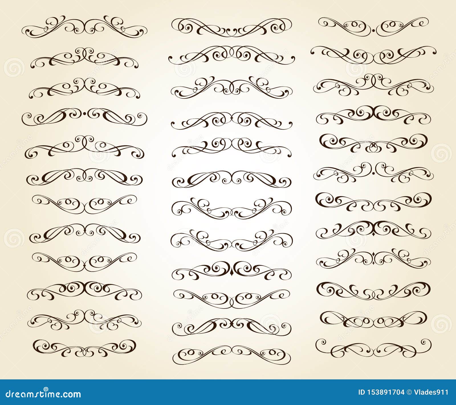 Set Elegant Design Elements for Your Projects.Vector Illustration Stock ...