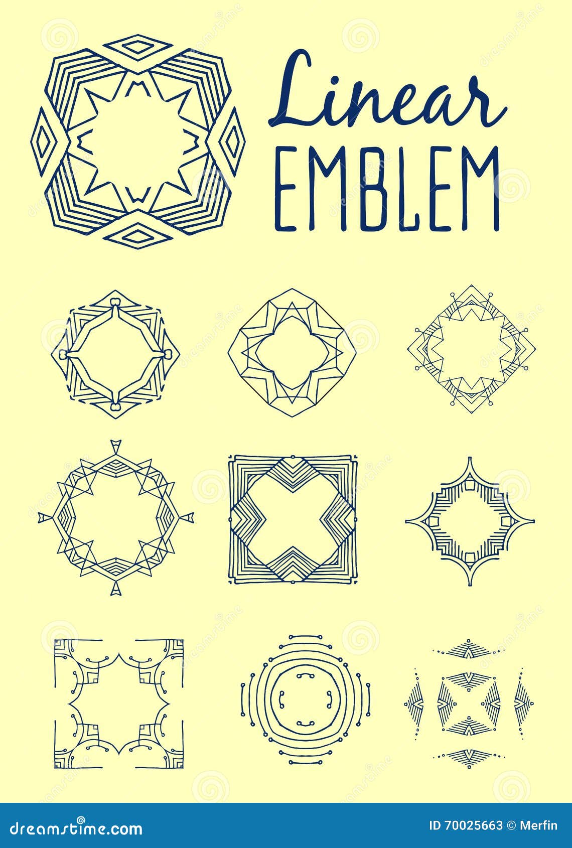 Set of Elegant Monogram Design. Vector Illustration. Stock Vector ...