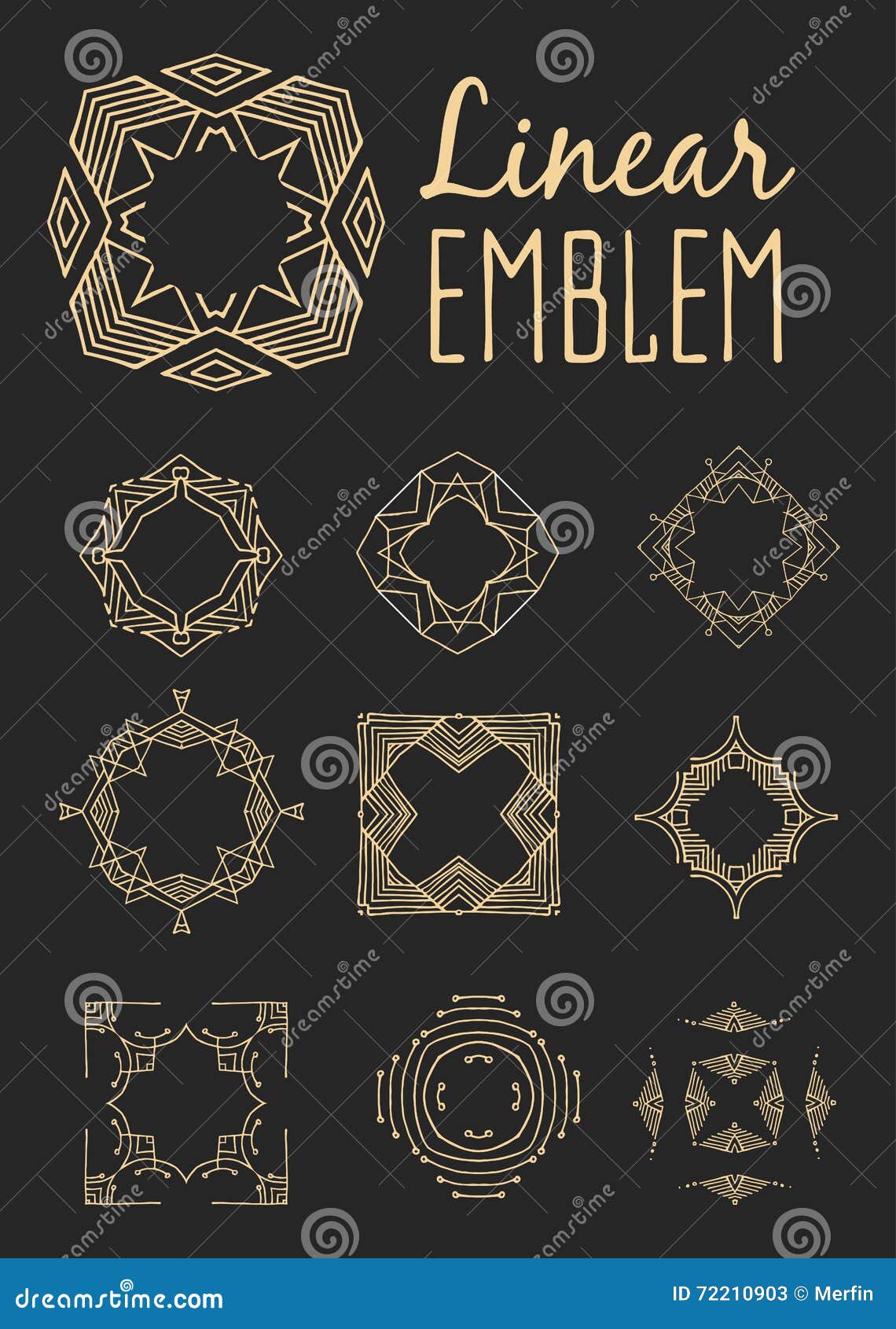 Set of Elegant Monogram Design. Vector Illustration. Stock Vector ...