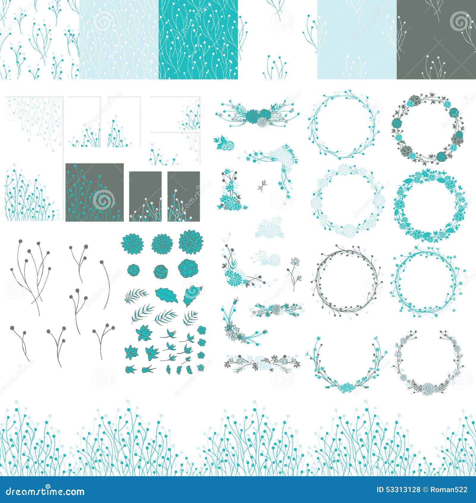 Frames And Textures Vector Illustration | CartoonDealer.com #51687716
