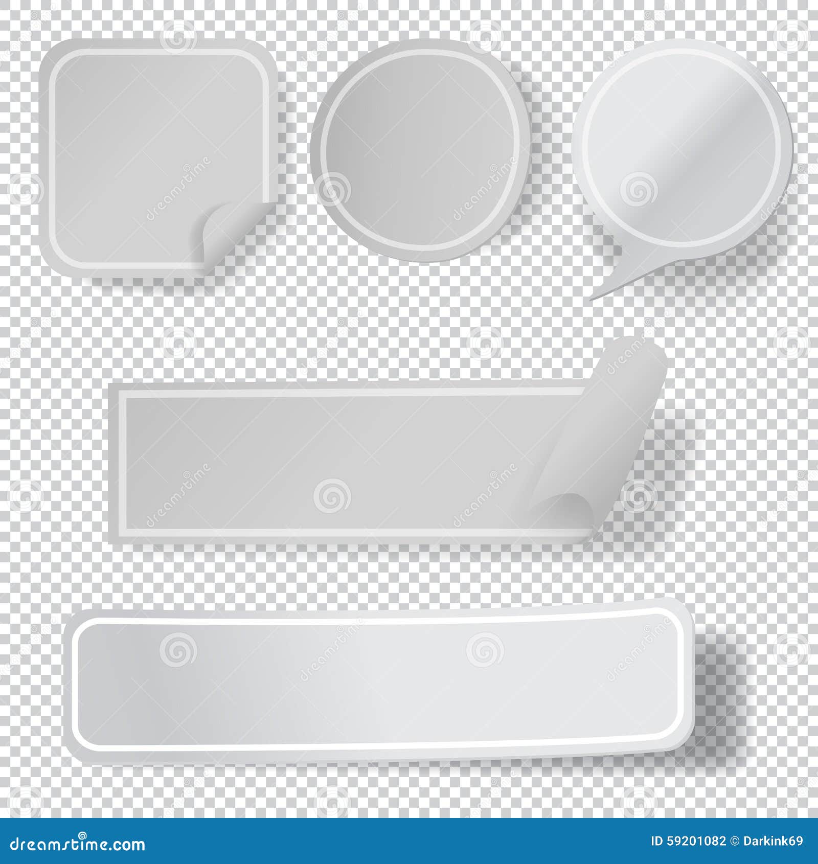 Set of Elements Illustration of Transparent Background Stock Vector ...