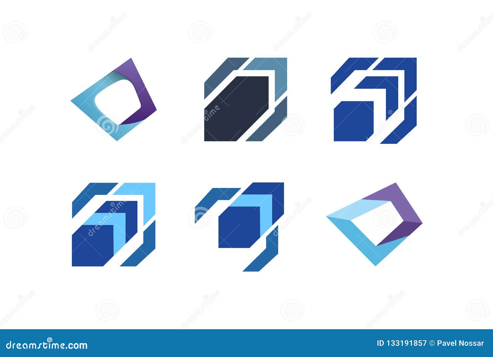Set of Elements for Logo Design Template Stock Vector - Illustration of ...
