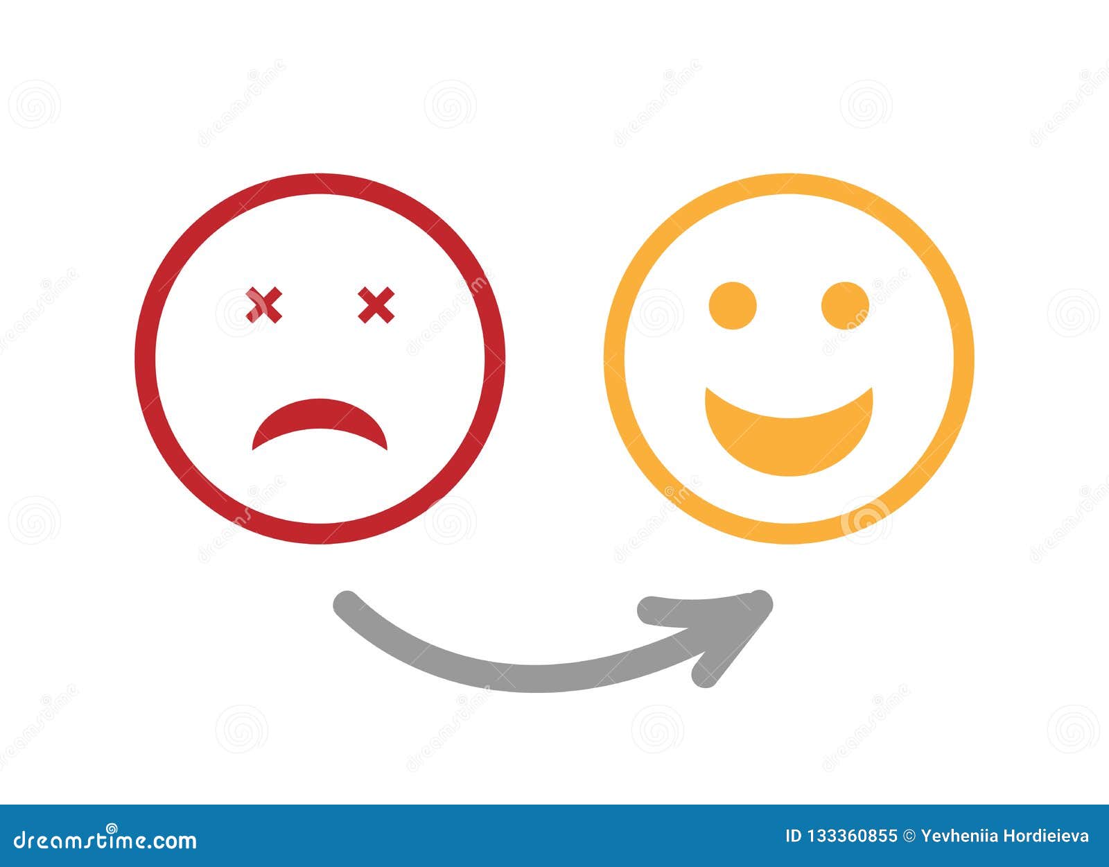 Set of Emoji Flat Icons. Vector Emoticons. Changing Sad To Happy Mood ... Set of Emoji Flat Icons. Vector Emoticons. Changing Sad To Happy Mood ...