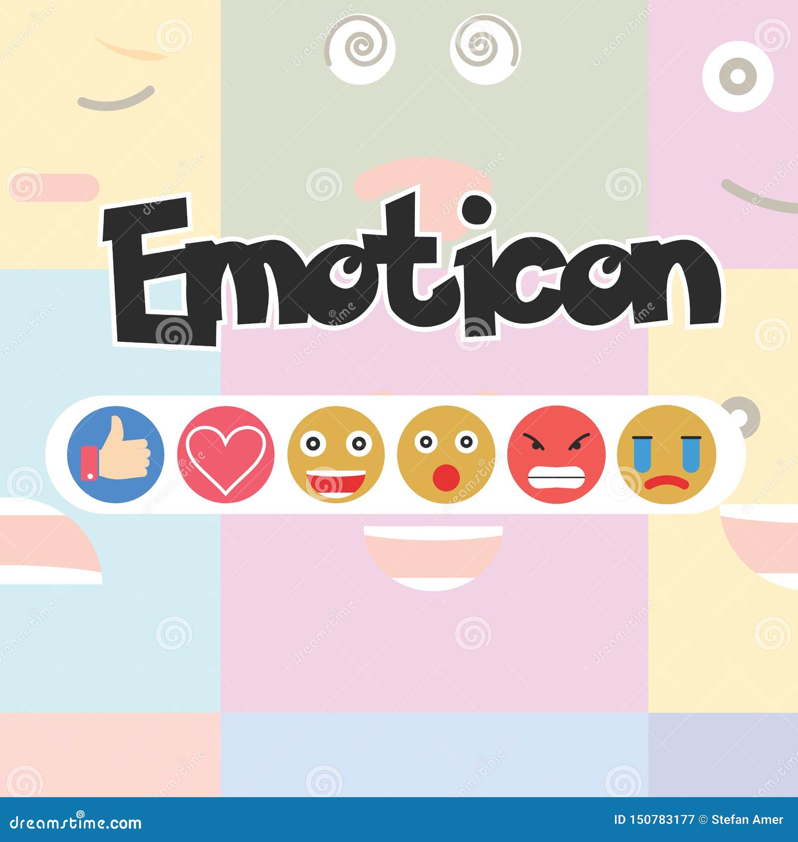 14k Reactions Vector Art Illustration Celebration Sign Label With ...