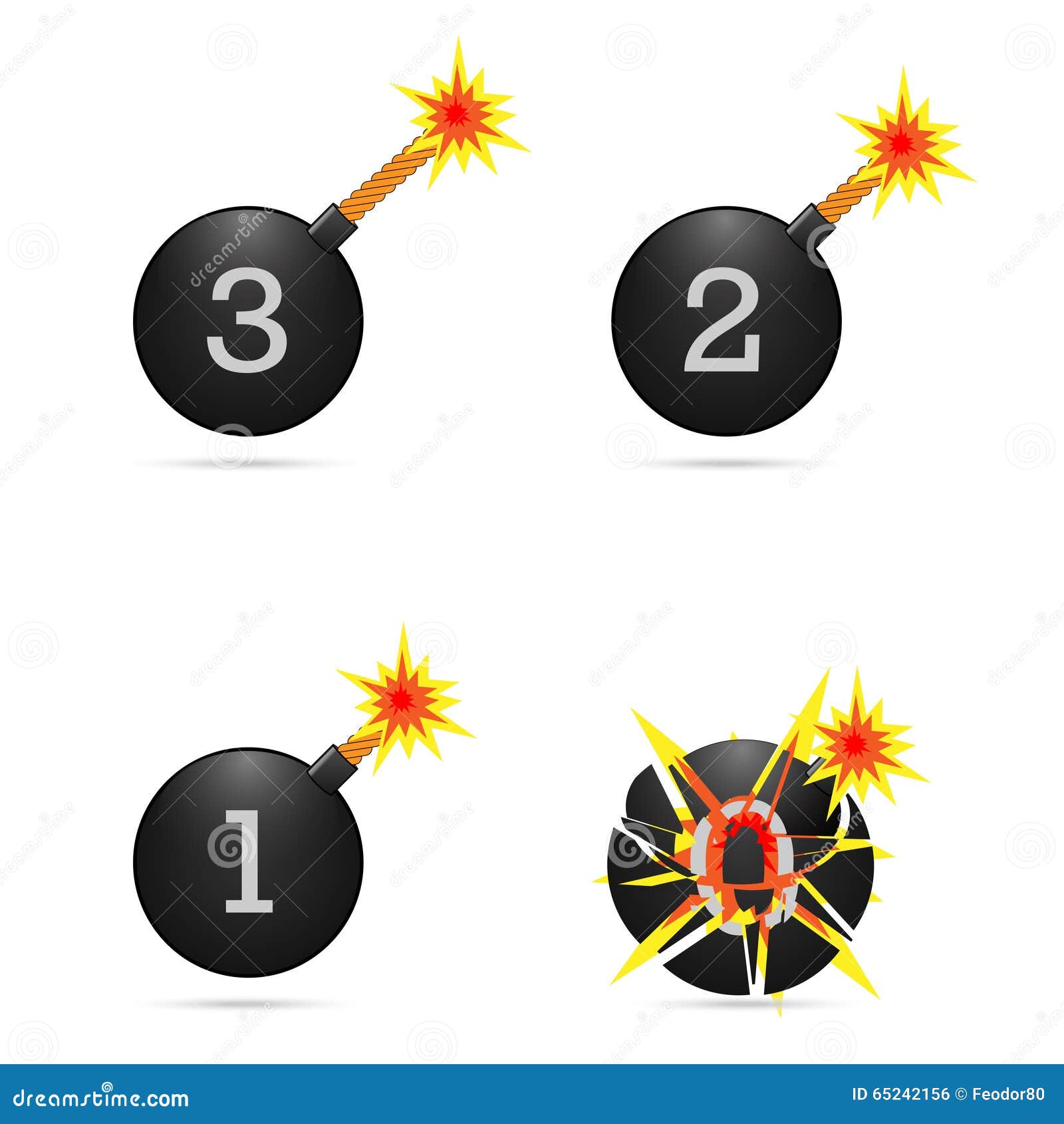 Set emoticons bomb stock vector. Illustration of emoticon - 65242156