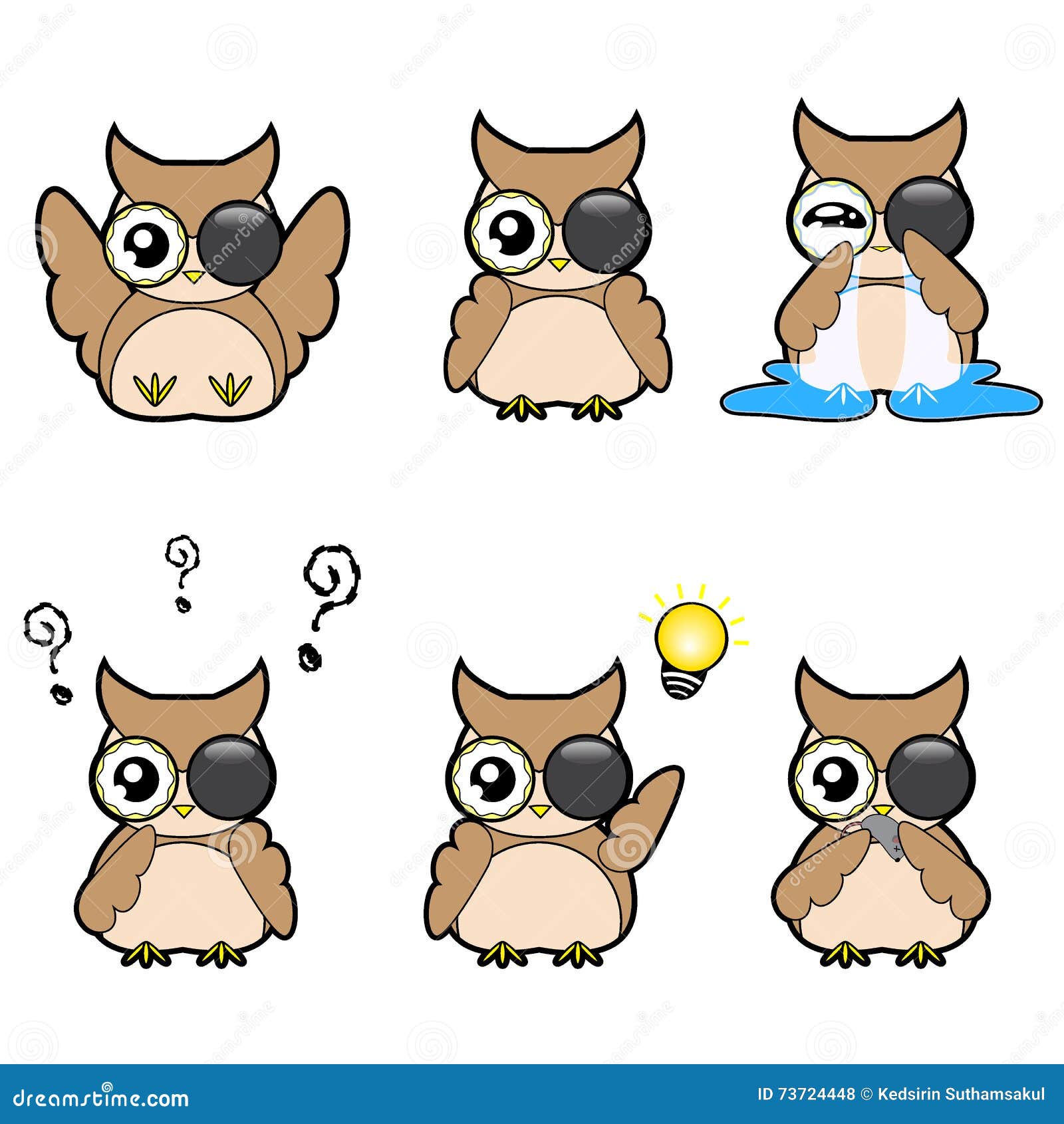 Feeling Bad Cute Marshmallow Sad Illustration Lettering Hand Drawn ...