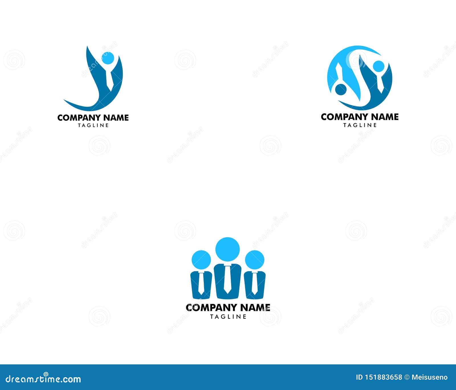 Set of Employee Logo Template Design Vector Stock Vector - Illustration ...