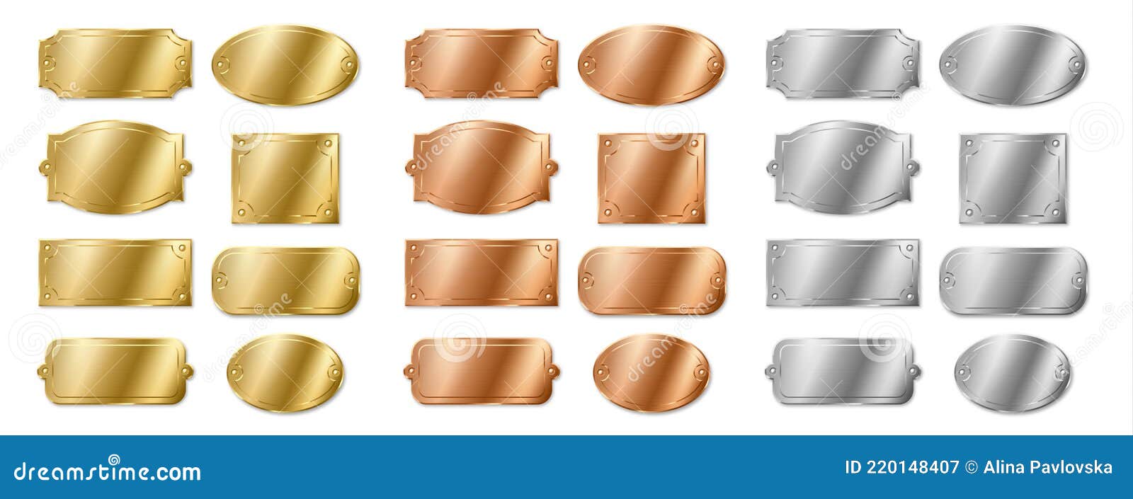 Plaques, Badges & Shields Vector Illustration | CartoonDealer.com #13840940