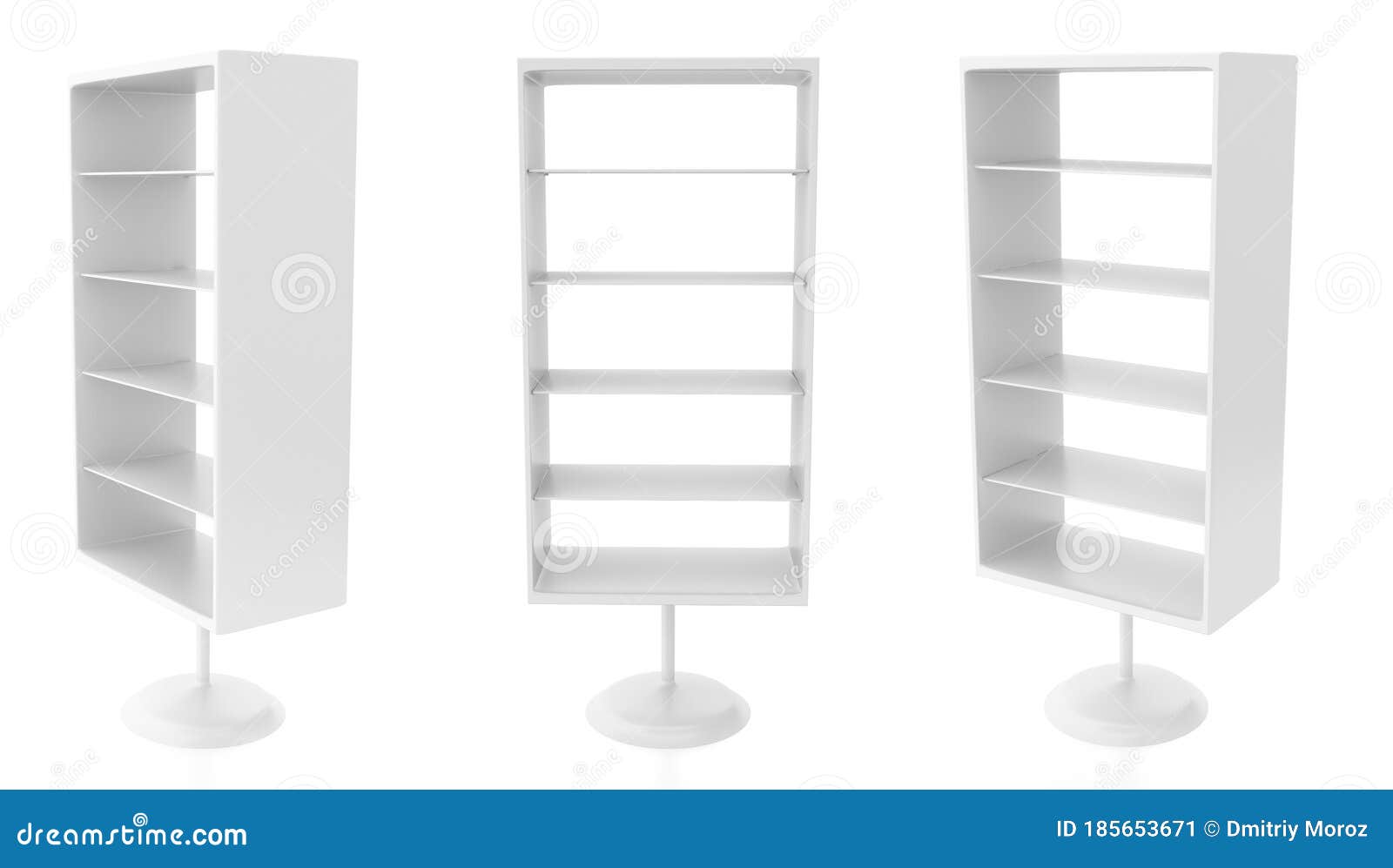 Empty Product Display Stand Stock Illustration - Illustration of ...