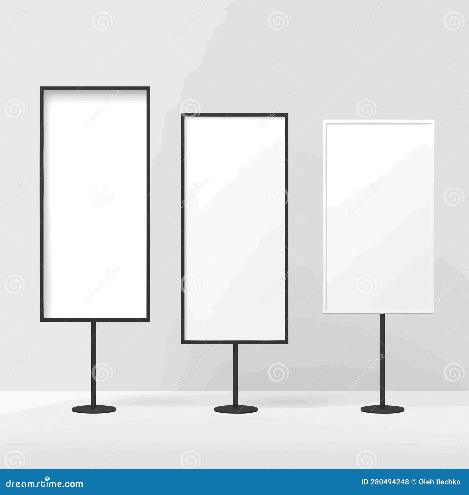 Set of Empty Signs Vector Isolated Illustration Stock Vector ...