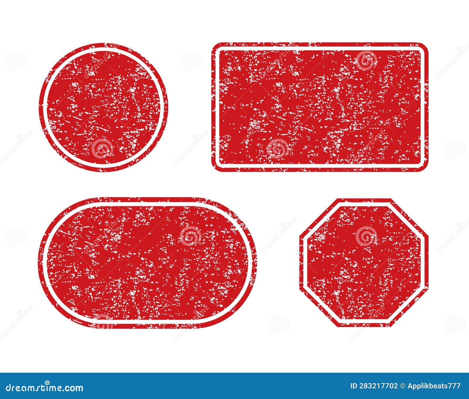 A Set of Empty Stamps - Stock Vector Stock Vector - Illustration of ...