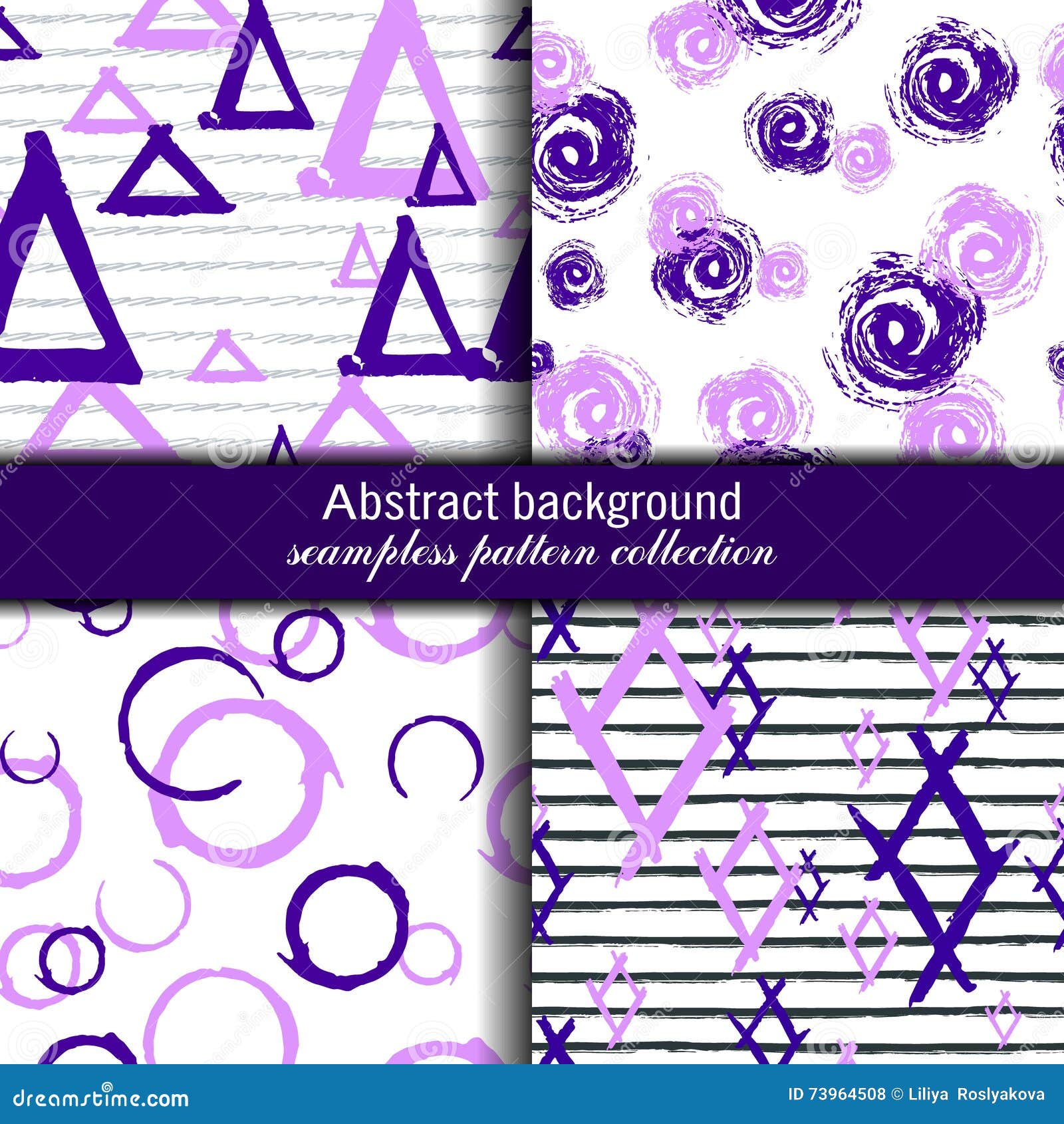 Set Endless Patterns. Seamless, Modern Stock Vector - Illustration of ...