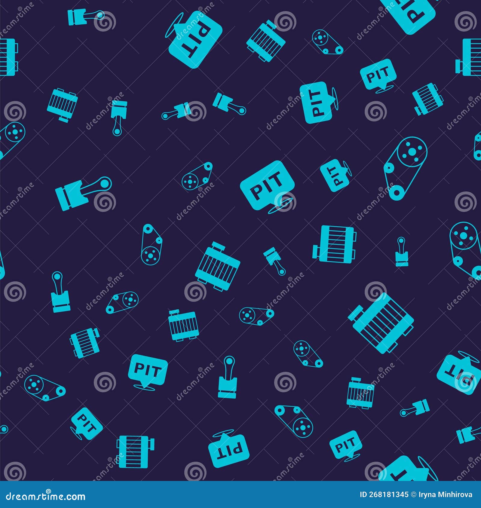 Set Engine Piston, Timing Belt Kit, Pit Stop and Car Radiator Cooling ...