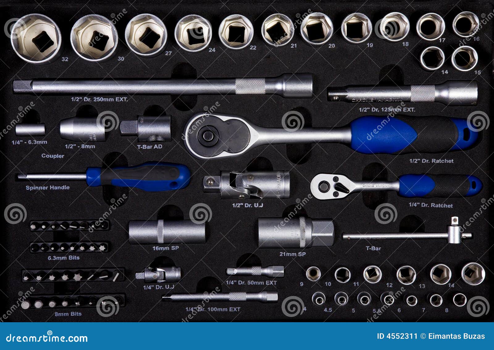 Set of Engineers Tools stock image. Image of storage, tools - 4552311