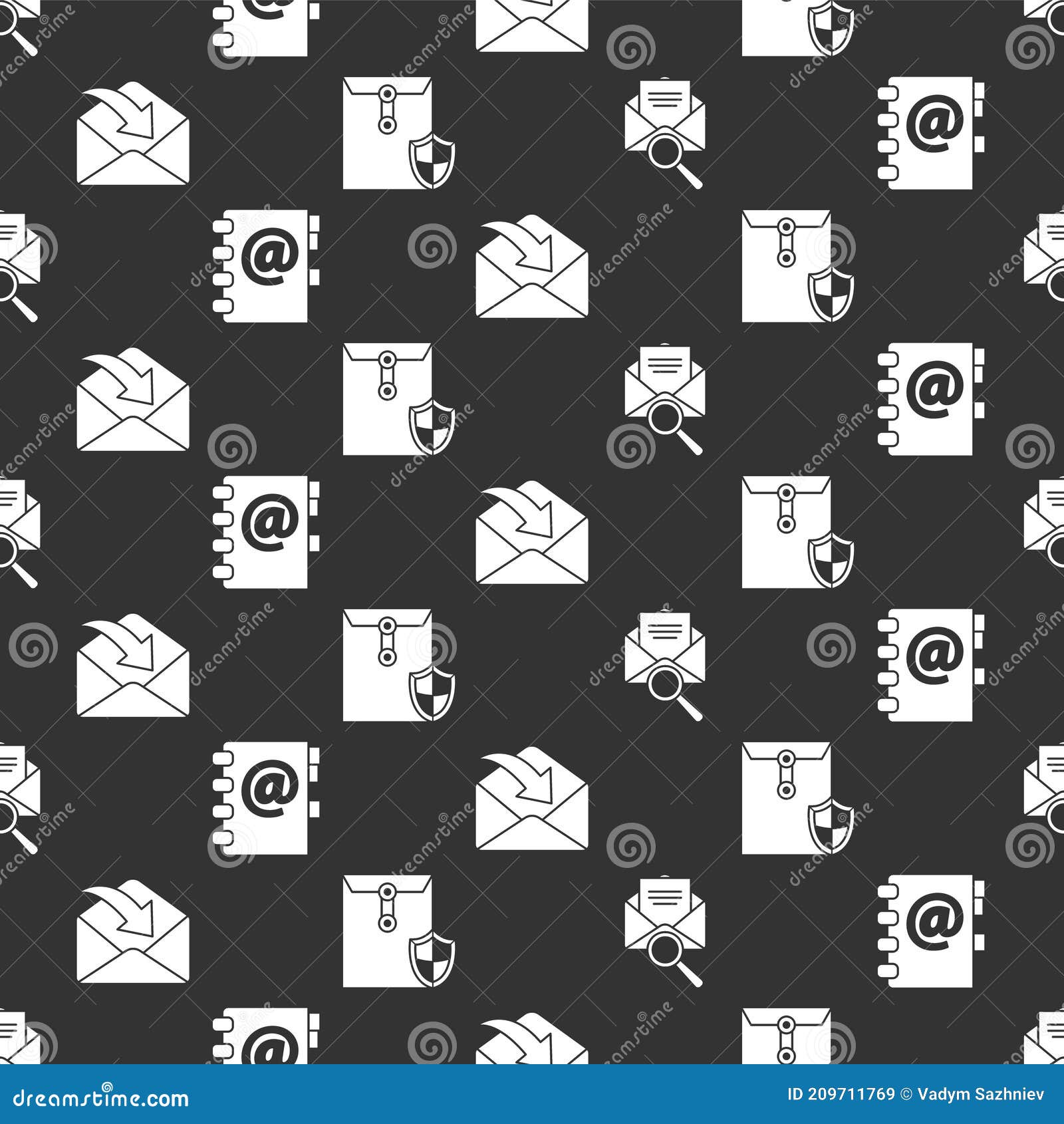 Set Envelope with Magnifying Glass, Address Book, Envelope and Envelope ... Set Envelope with Magnifying Glass, Address Book, Envelope and Envelope ...