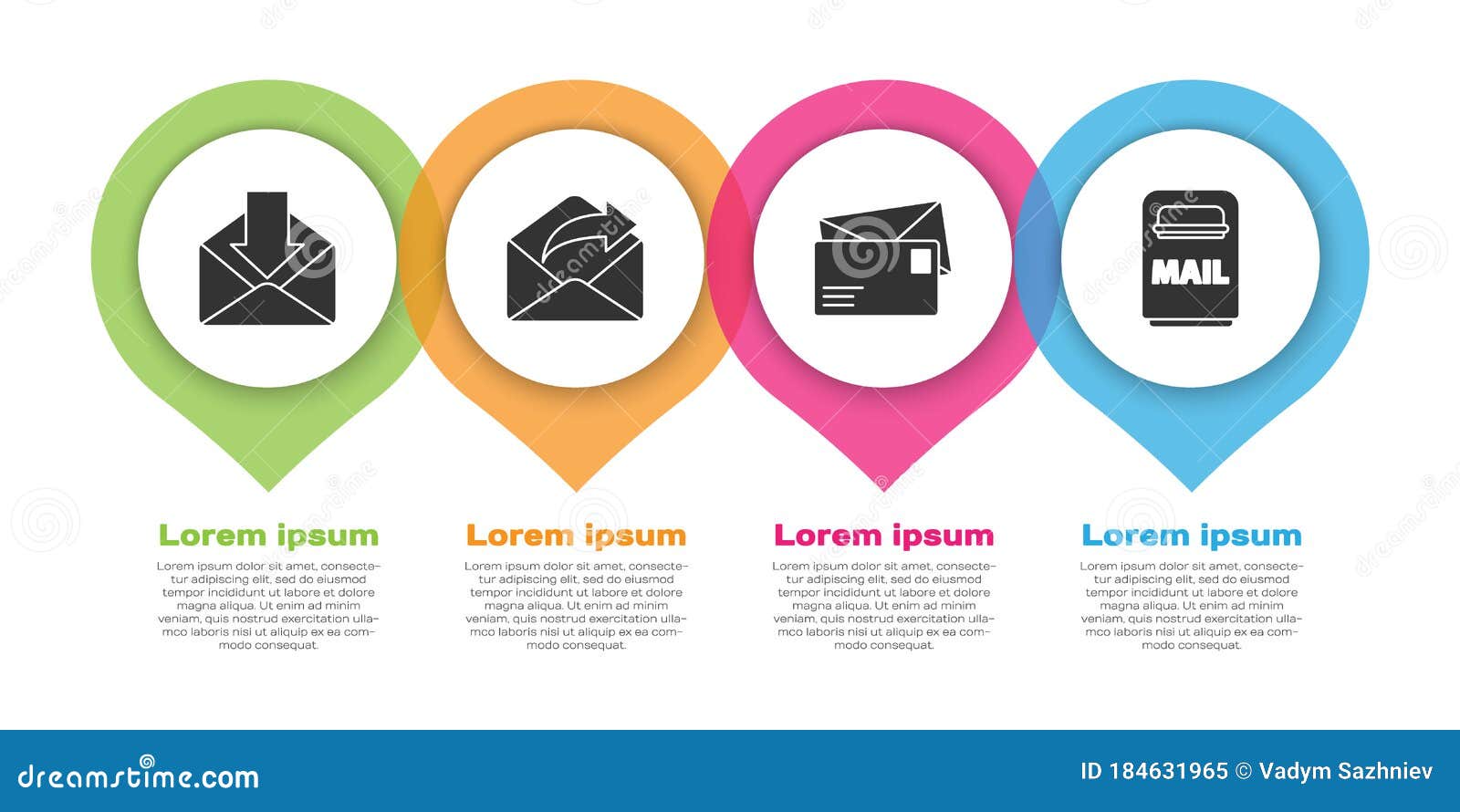 Set Envelope, Outgoing Mail, Envelope and Mail Box. Business ...