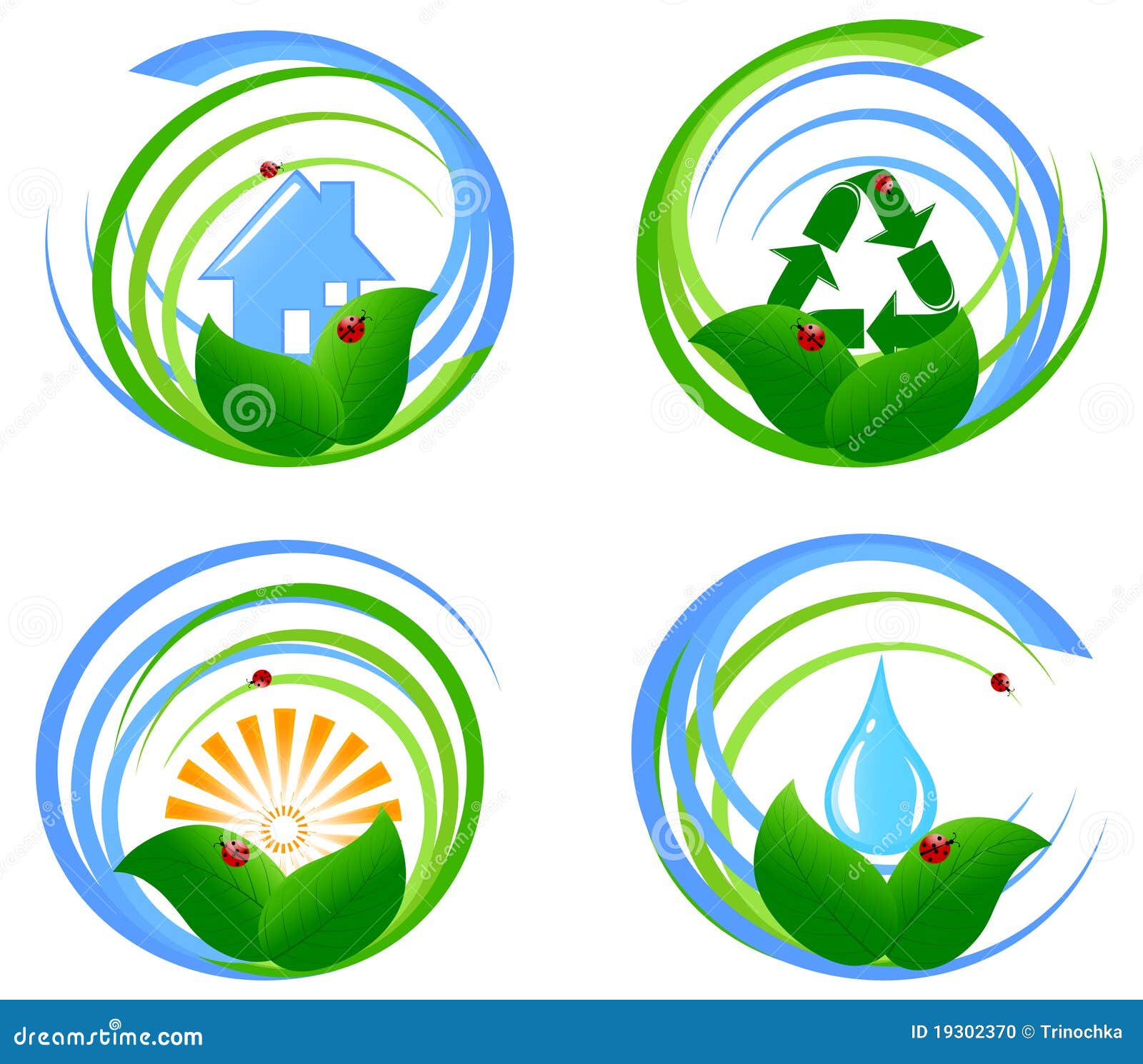 Environmental Design With Paper Texture And Tree Cartoon Vector ...
