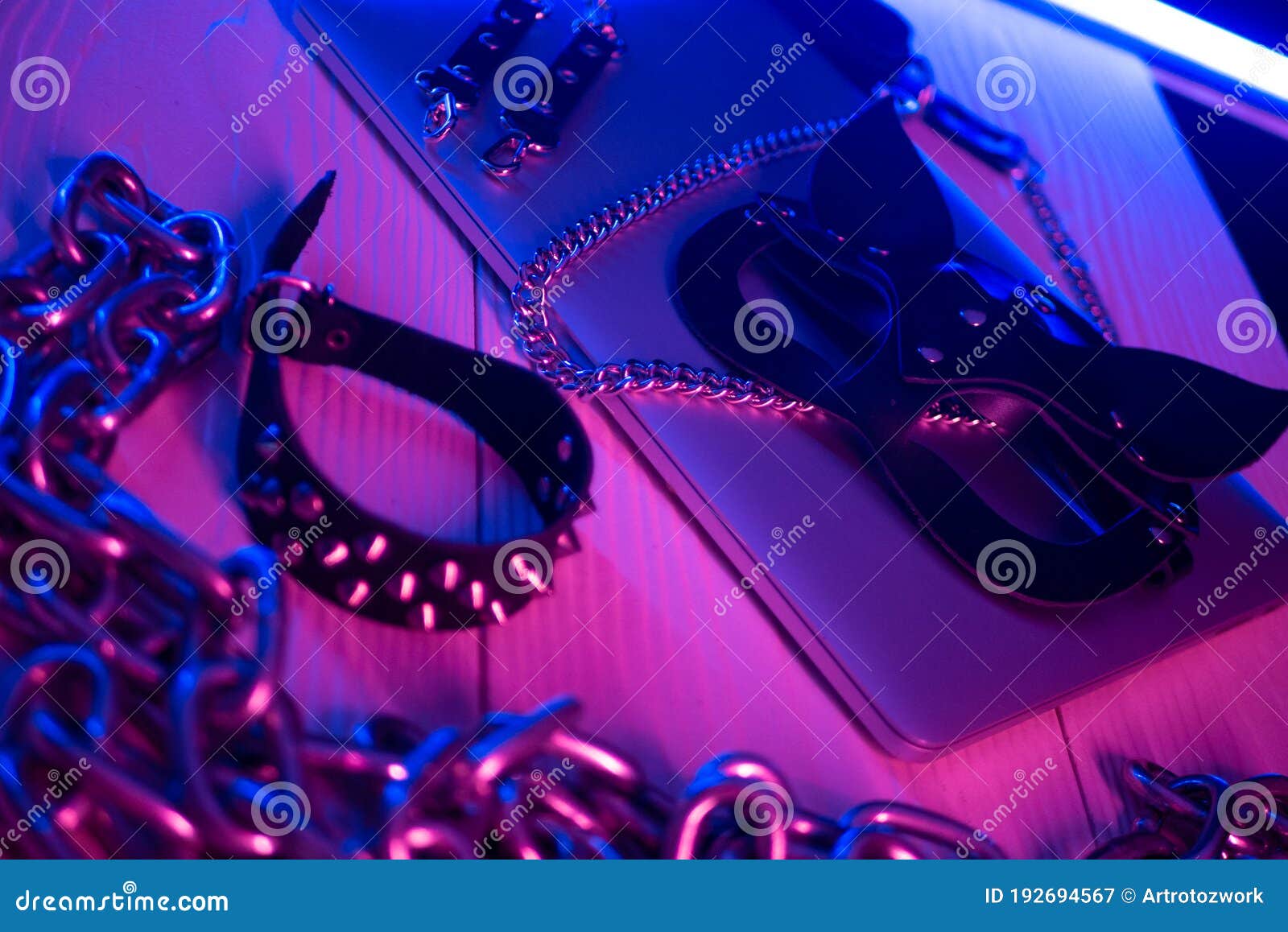 Set Of Erotic Toys For Bdsm The Game Of Sexual Slavery With A Whip
