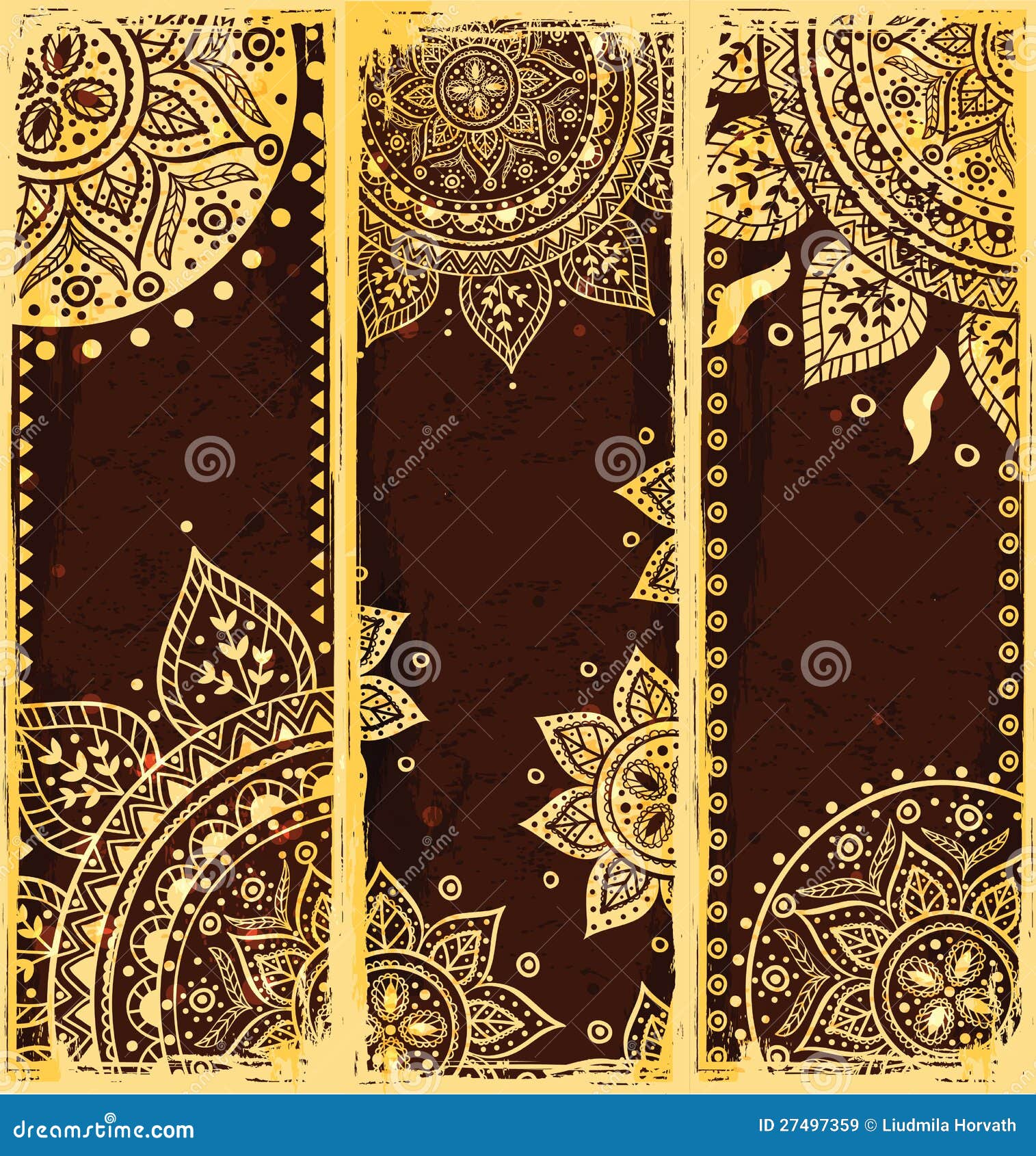 Set of ethnic bookmarks stock vector. Illustration of curve - 27497359