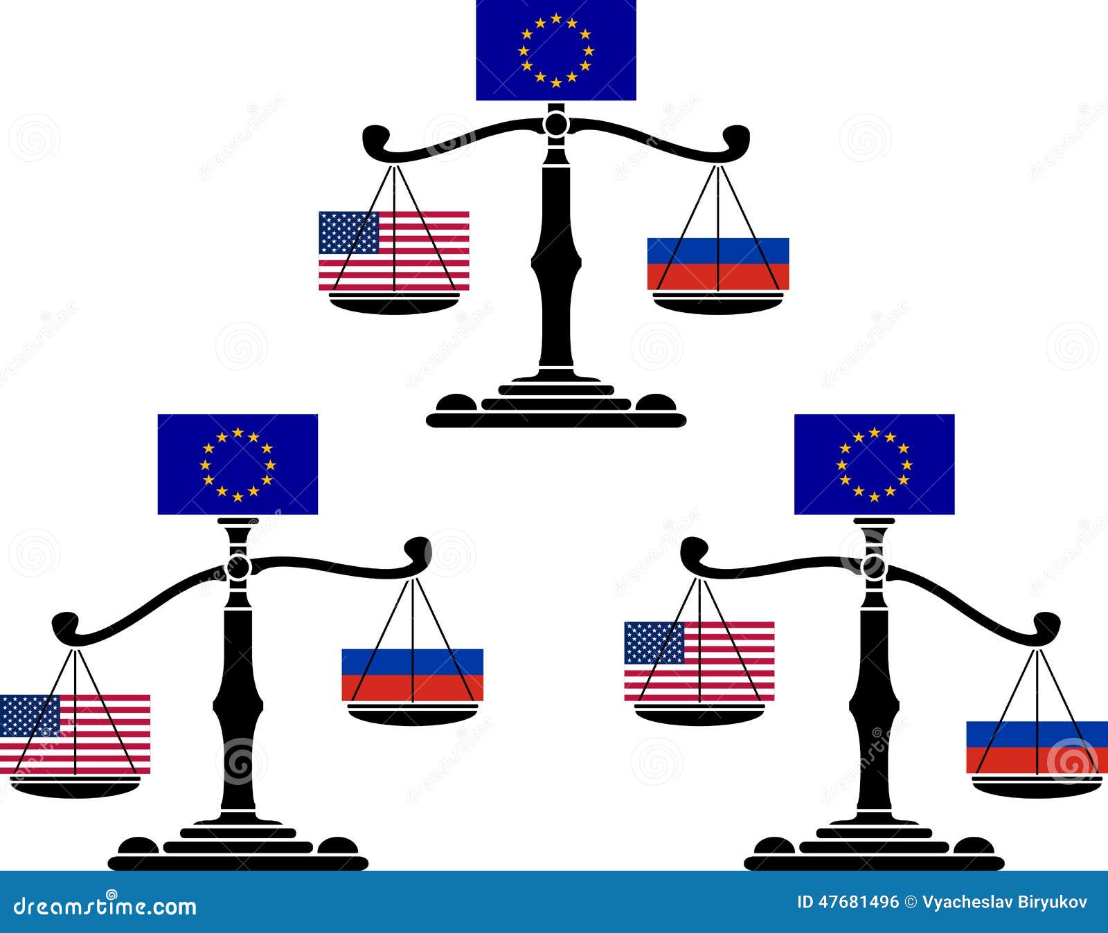 Set of EU scales stock vector. Illustration of market - 47681496