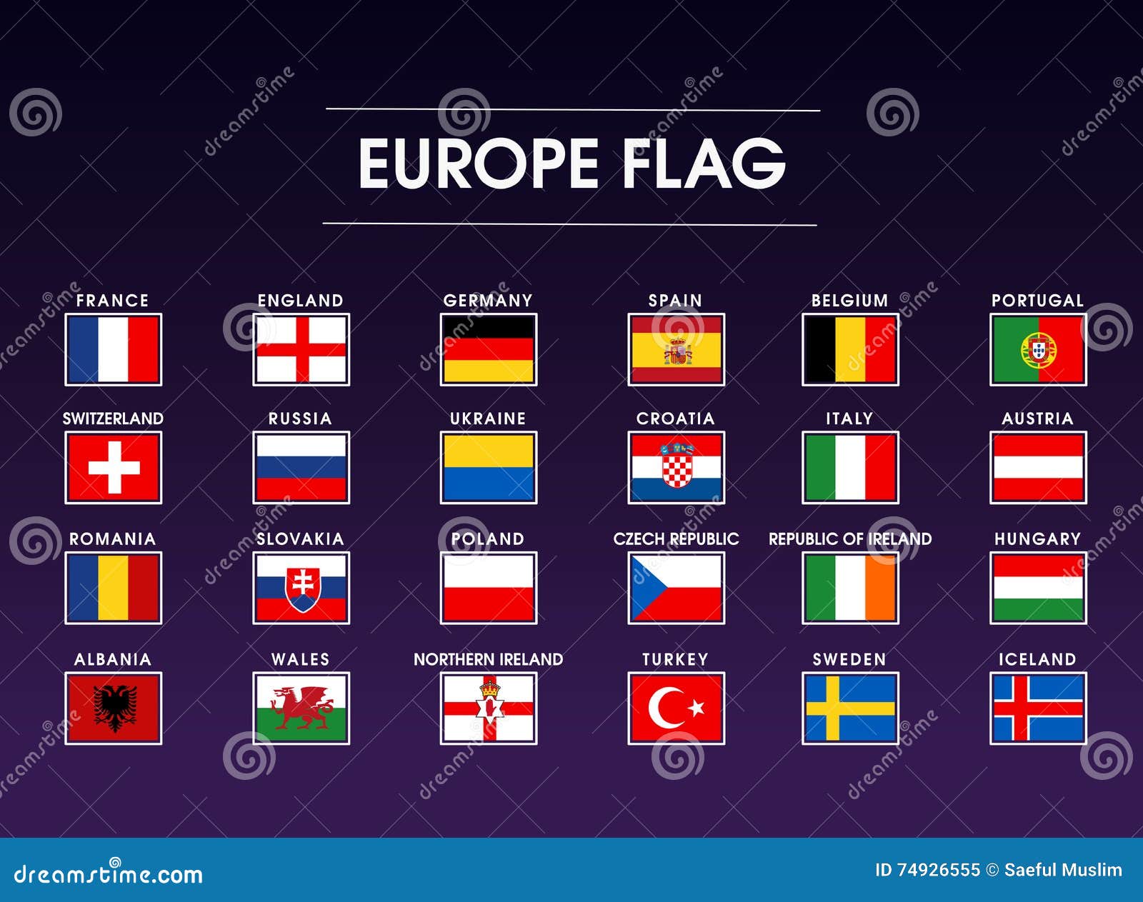 Set of europe flag icon stock illustration. Illustration of competition ...