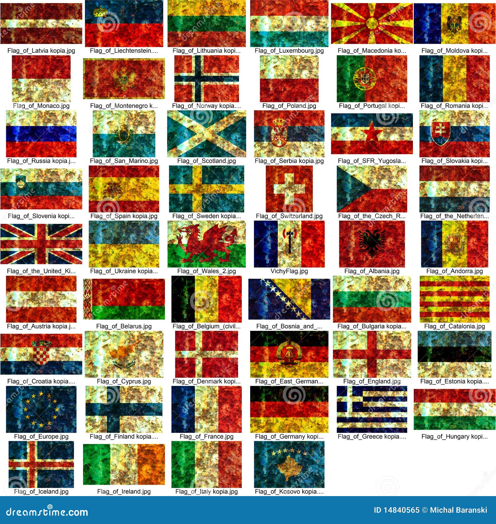 Set of european flags stock illustration. Illustration of symbol - 14840565