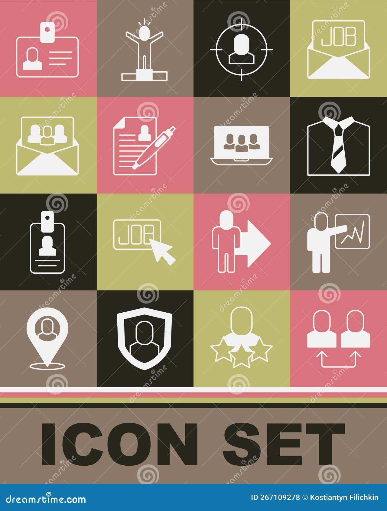 Set Exchange Work, Leader of Team of Executives, Tie, Head Hunting ...