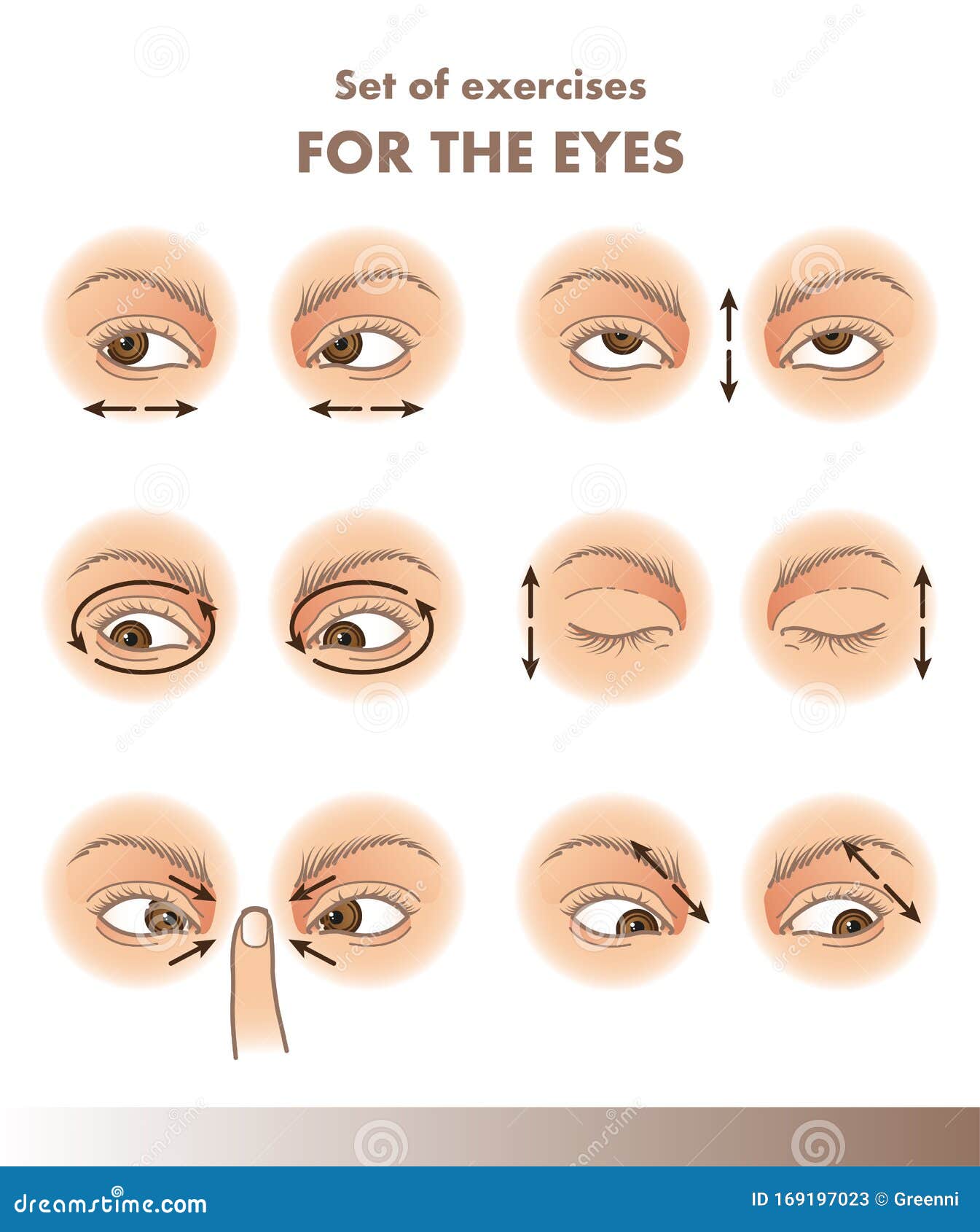Exercises For Eyes,infographic Vector Illustration | CartoonDealer.com ...