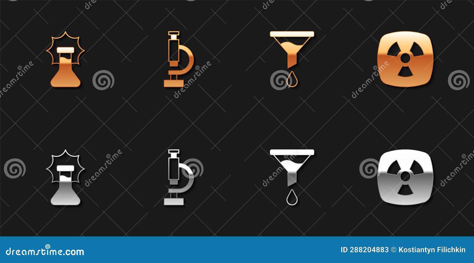 Set Explosion in the Flask, Microscope, Funnel or Filter and ...