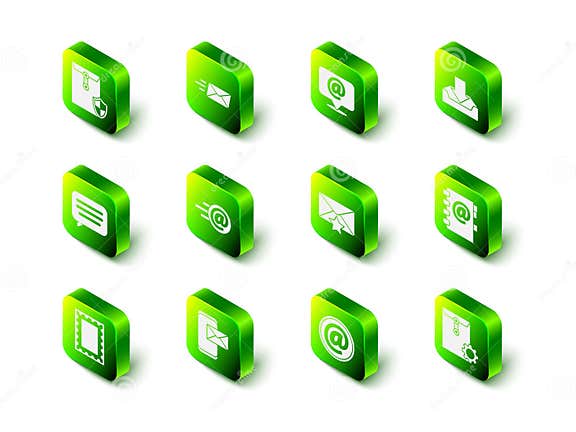 Set Express Envelope, Mail and E-mail on Speech Bubble, Download Inbox ...