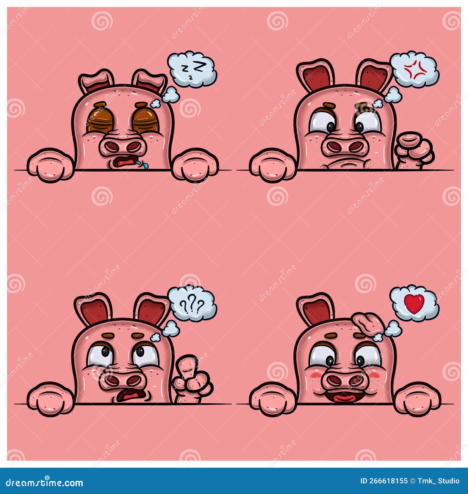 Angry Ribs Mascot Cartoon Style | CartoonDealer.com #116689551