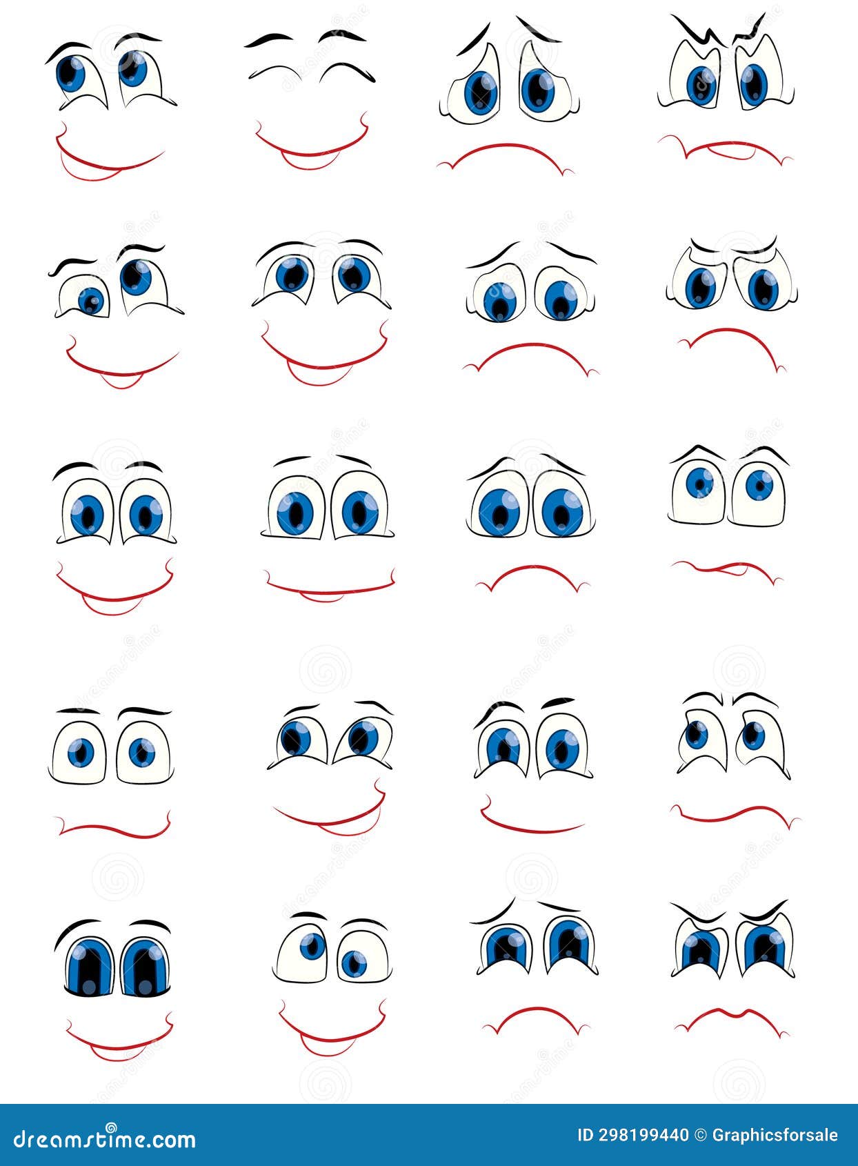 Illustrated Faces Vector Illustration | CartoonDealer.com #11478240