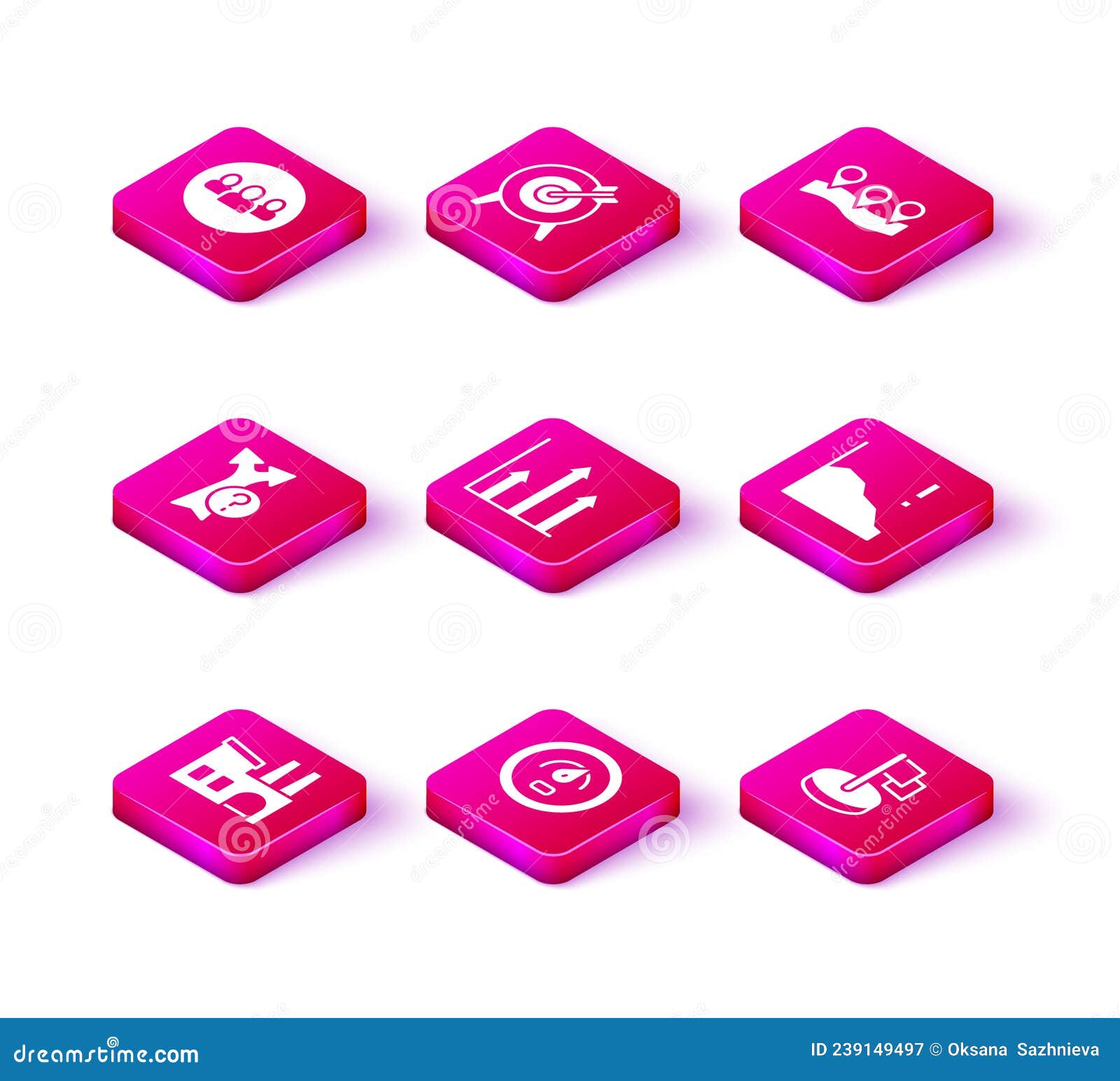 Set Factory, Digital Speed Meter, Arrow, Pie Chart Infographic, Flag, Financial Growth Decrease ...