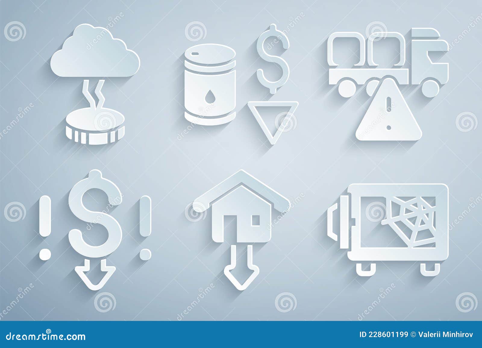 Set Falling Property Prices, Stop Delivery Cargo Truck, Dollar Rate Decrease, Safe, Drop Crude ...